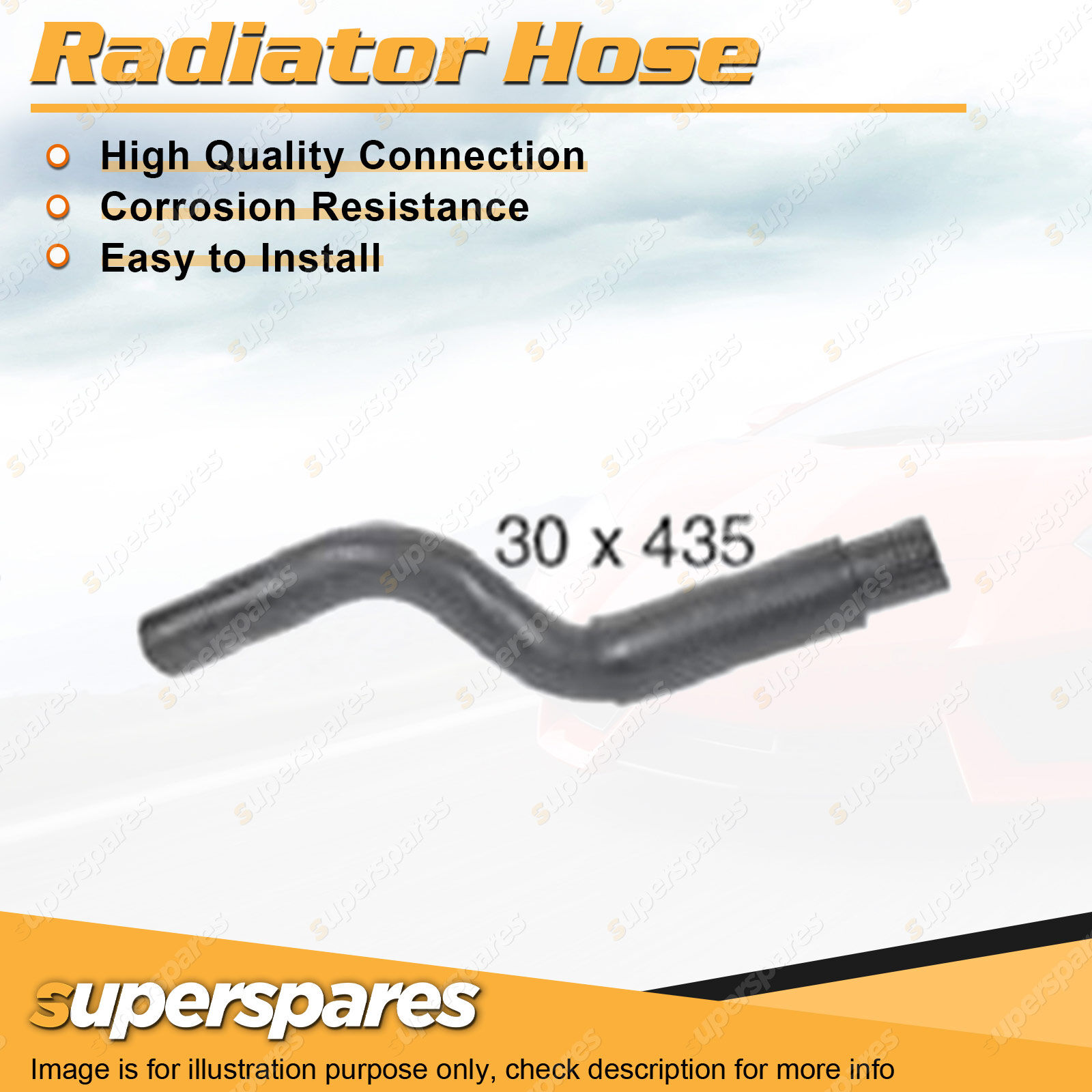 Upper Radiator Hose 28 x 440mm for Toyota RAV 4 SXA10 SXA11 SXA15 SXA16 ...