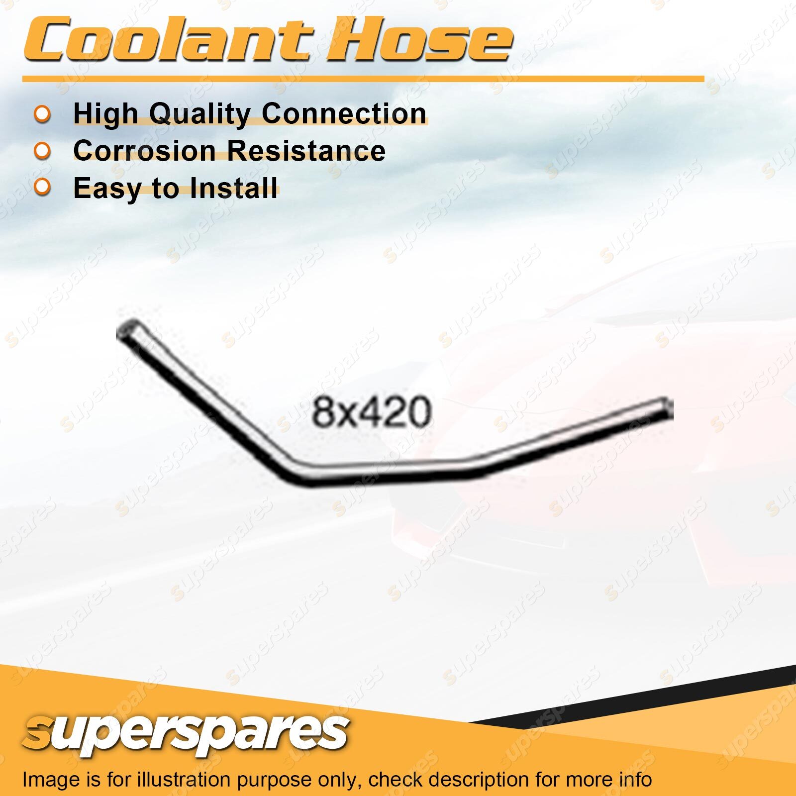 Throttle Body Coolant Hose 420mm for Nissan Patrol GQ 4.2L Throttle ...