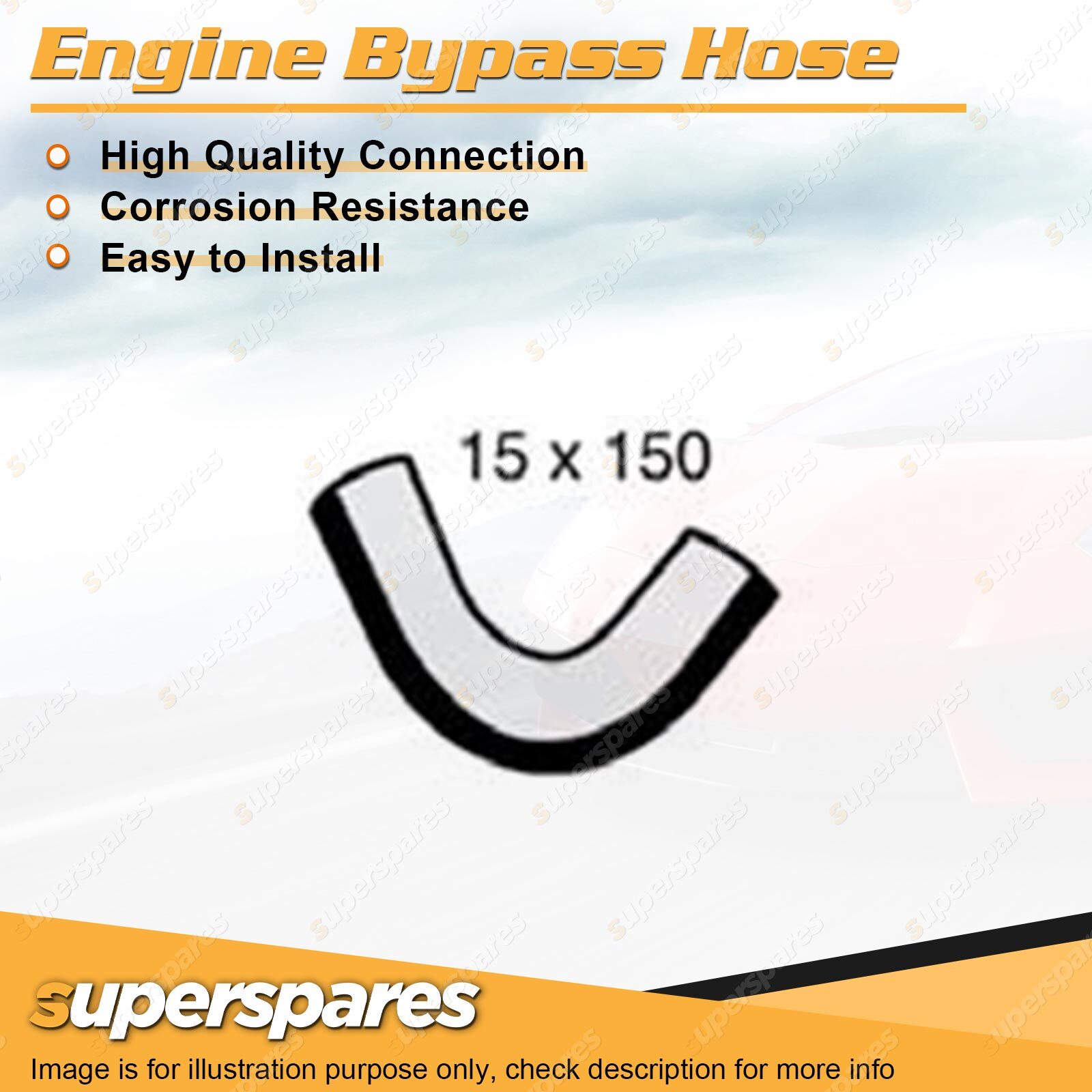 Engine Bypass Hose 15 x 150mm for Subaru Impreza GC GF GD GM WRX STI ...