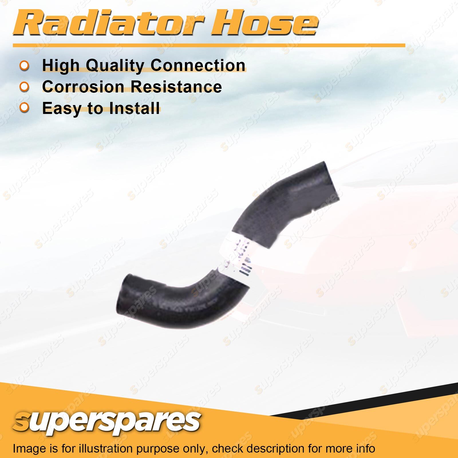 Lower Radiator Hose 36 x 305mm for Toyota Hiace TRH 221R 223R Regius ...