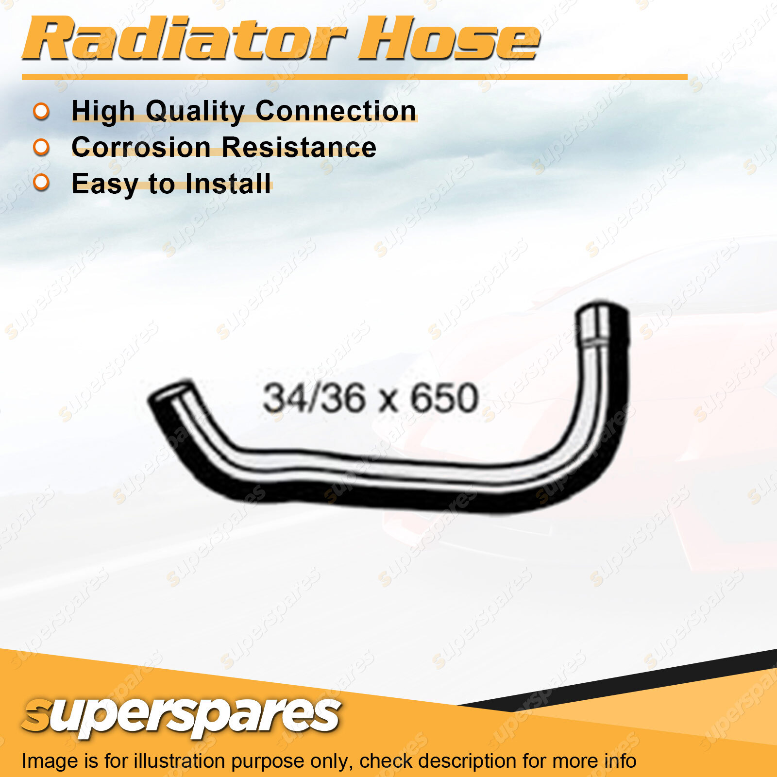 Superspares Lower Radiator Hose for Kia Pregio CT K2700 PU TU K2900 PU3