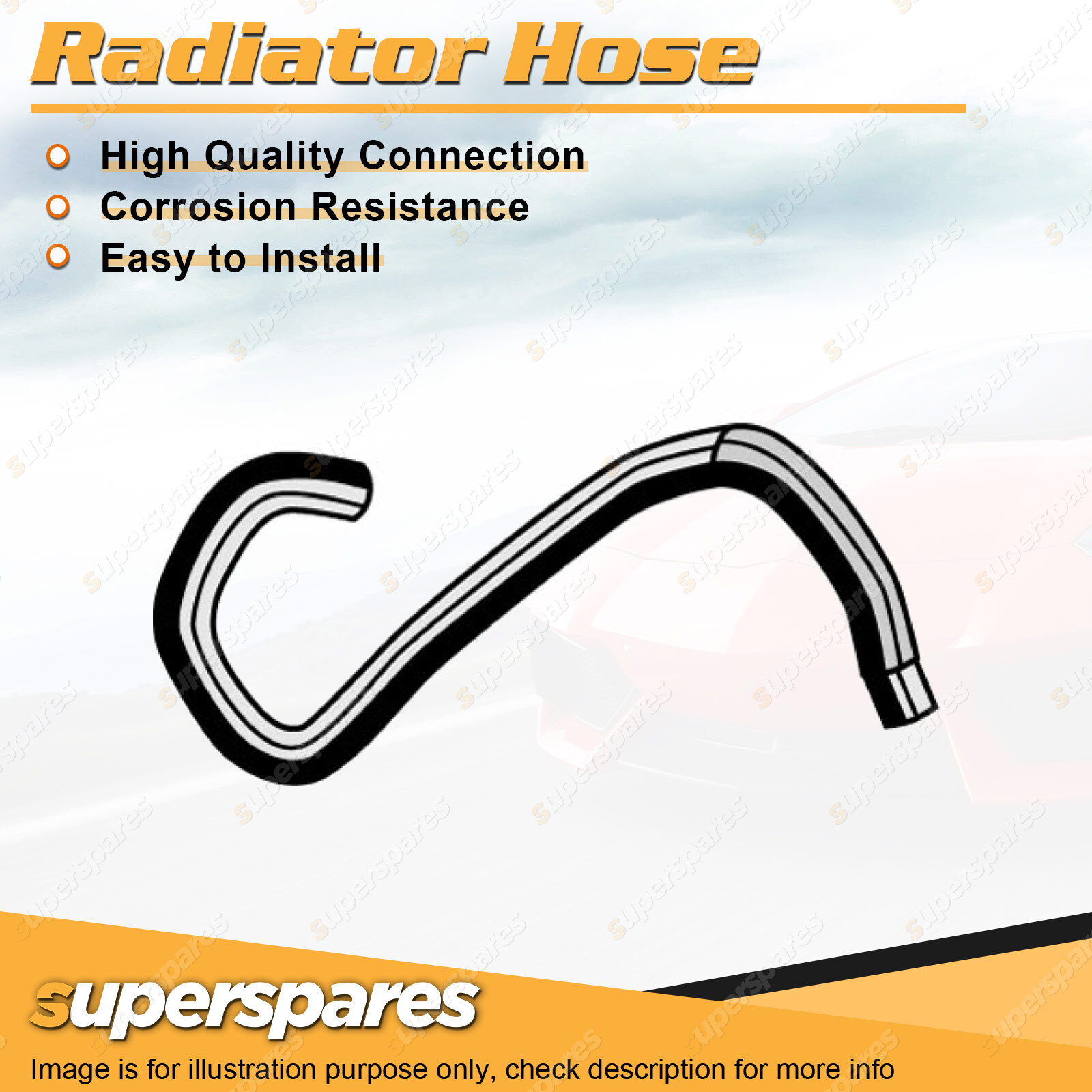 Superspares Lower Radiator Hose for Mitsubishi Outlander ZG ZH 3.0L ...