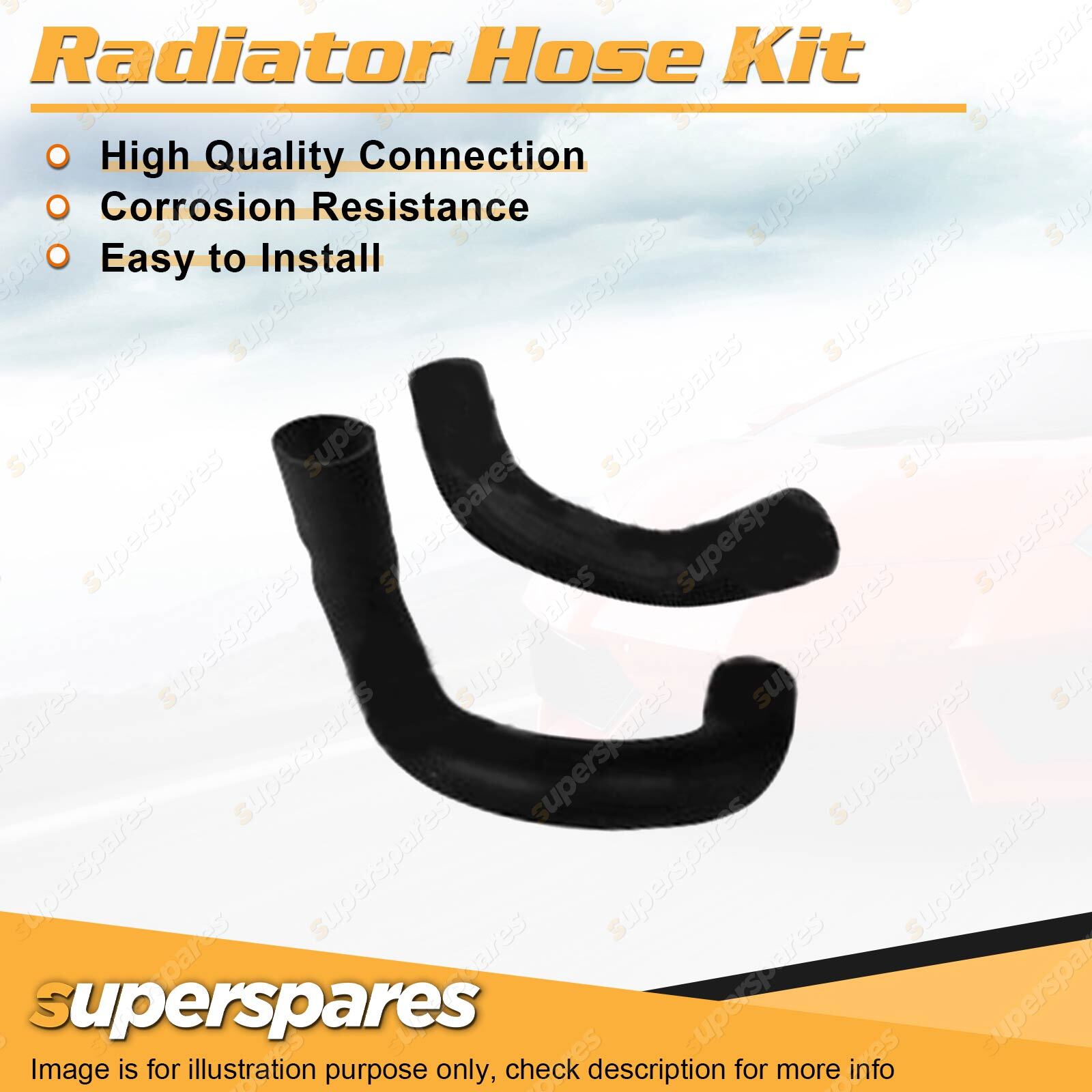 Upper+Lower Radiator Hose Kit for Ford Fairlane ZF ZG Falcon Futura XA ...