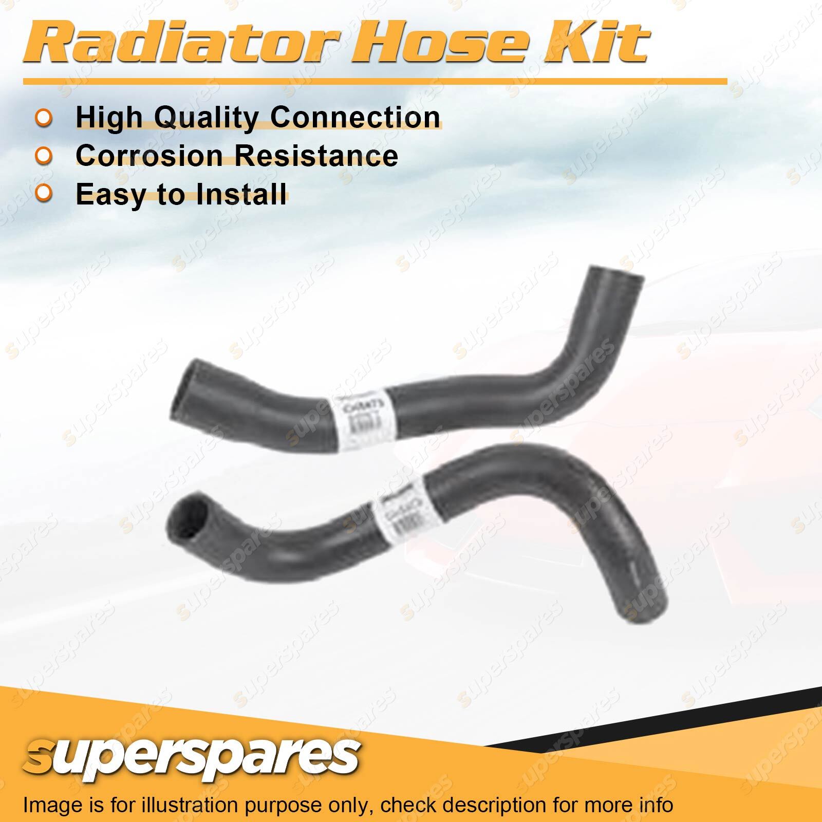Upper+Lower Radiator Hose Kit for HSV Clubsport VE 6.0 6.2L V8 LS2 LS3 ...