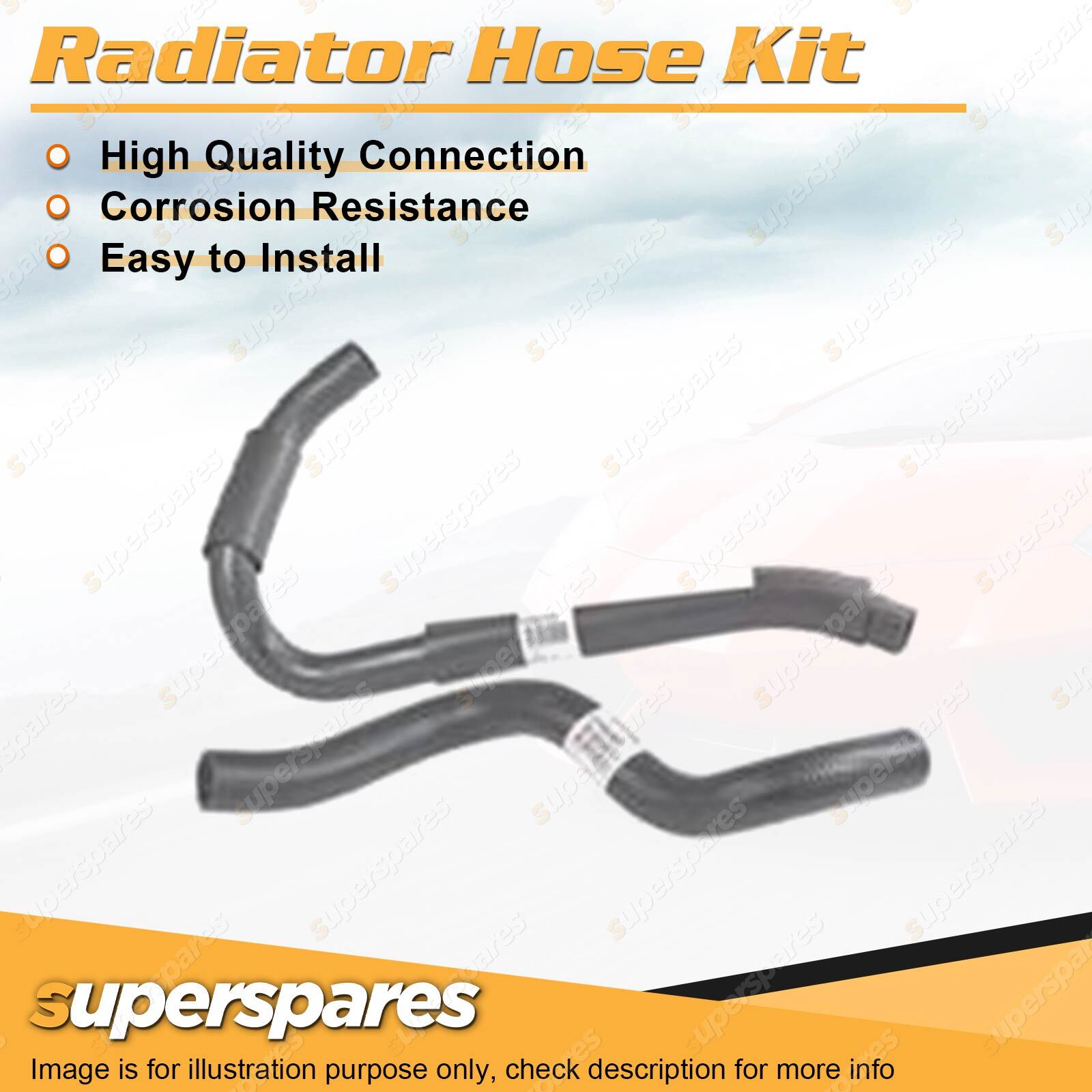 Upper+Lower Radiator Hose Kit for Hyundai Tucson 2.7L V6 24V DOHC G6BA ...