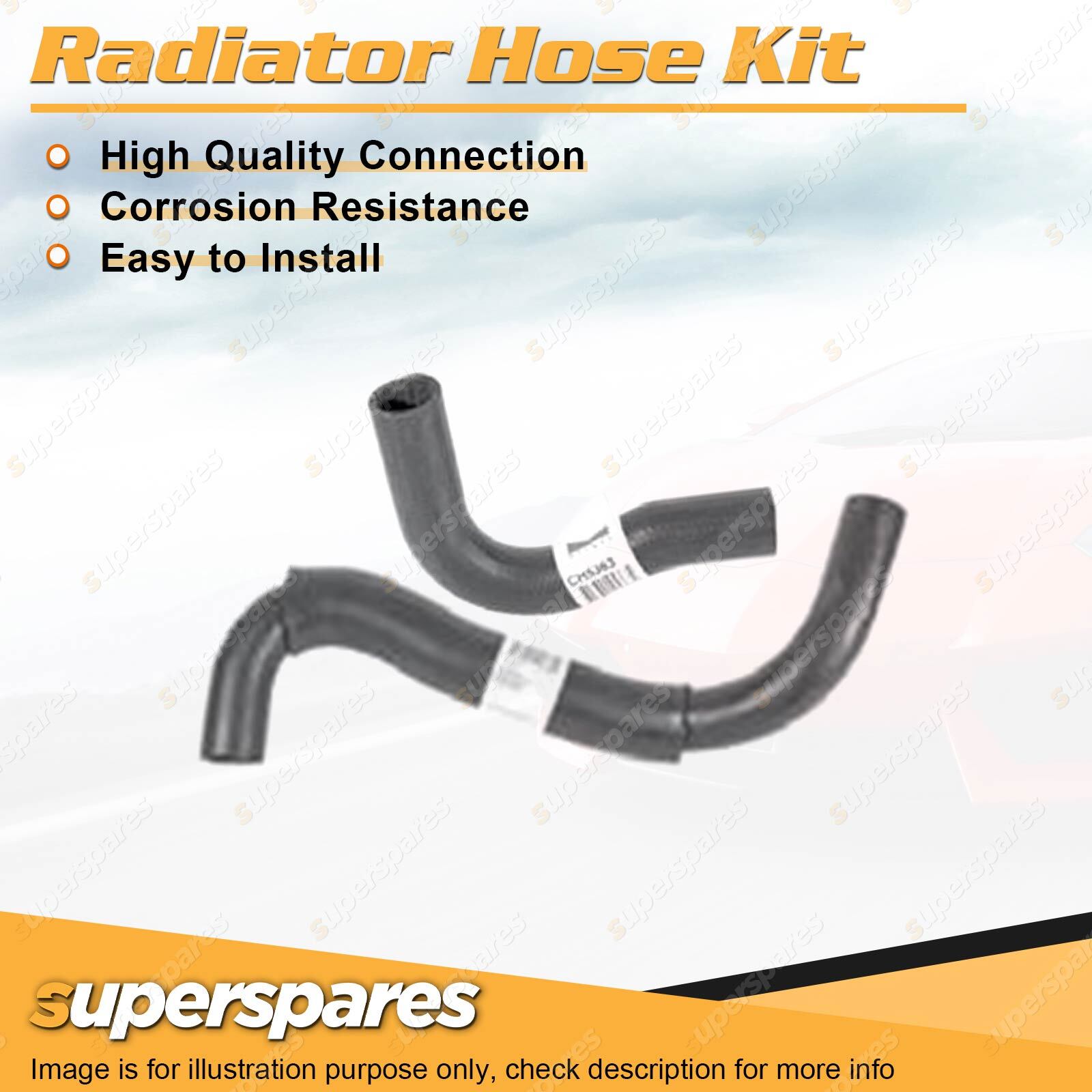 Upper+Lower Radiator Hose Kit for Mitsubishi Triton ML MN 2.5L 4D56T ...