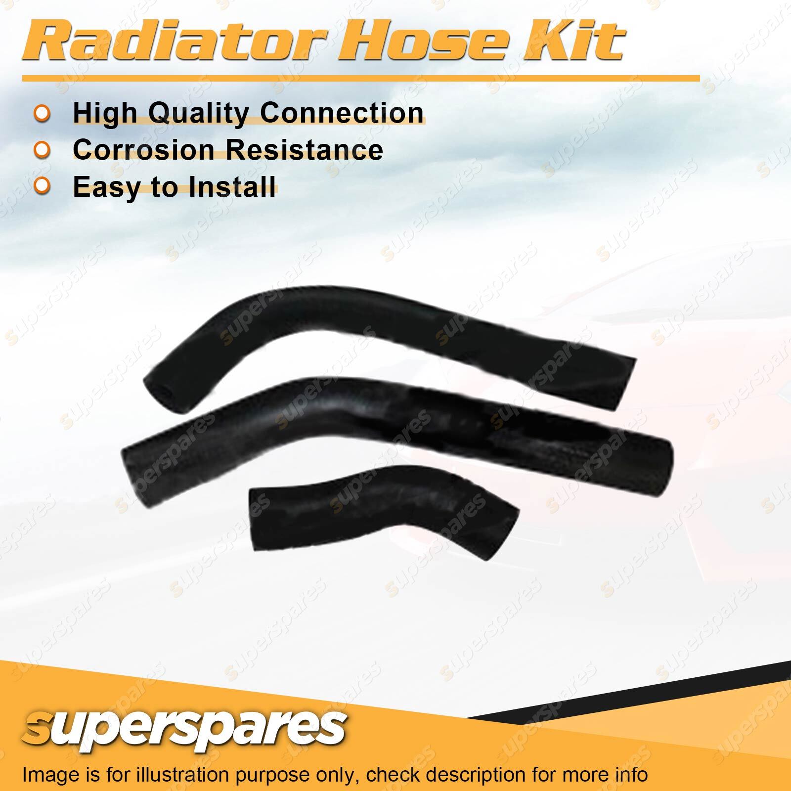 Upper+Lower Radiator Hose Kit for Toyota Hiace TRH214R TRH219R 2.7L 2TR ...