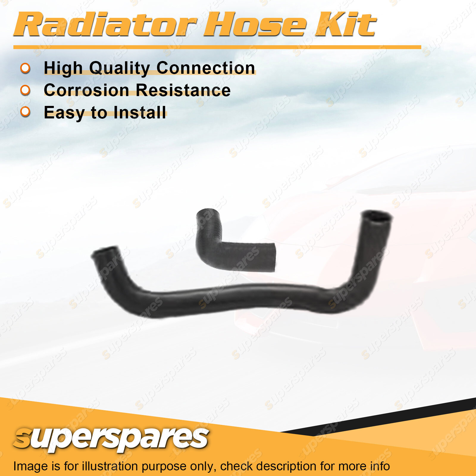 Upper+Lower Radiator Hose for Isuzu ELF 250 NNR NKS NKR 150 200 250 3 ...