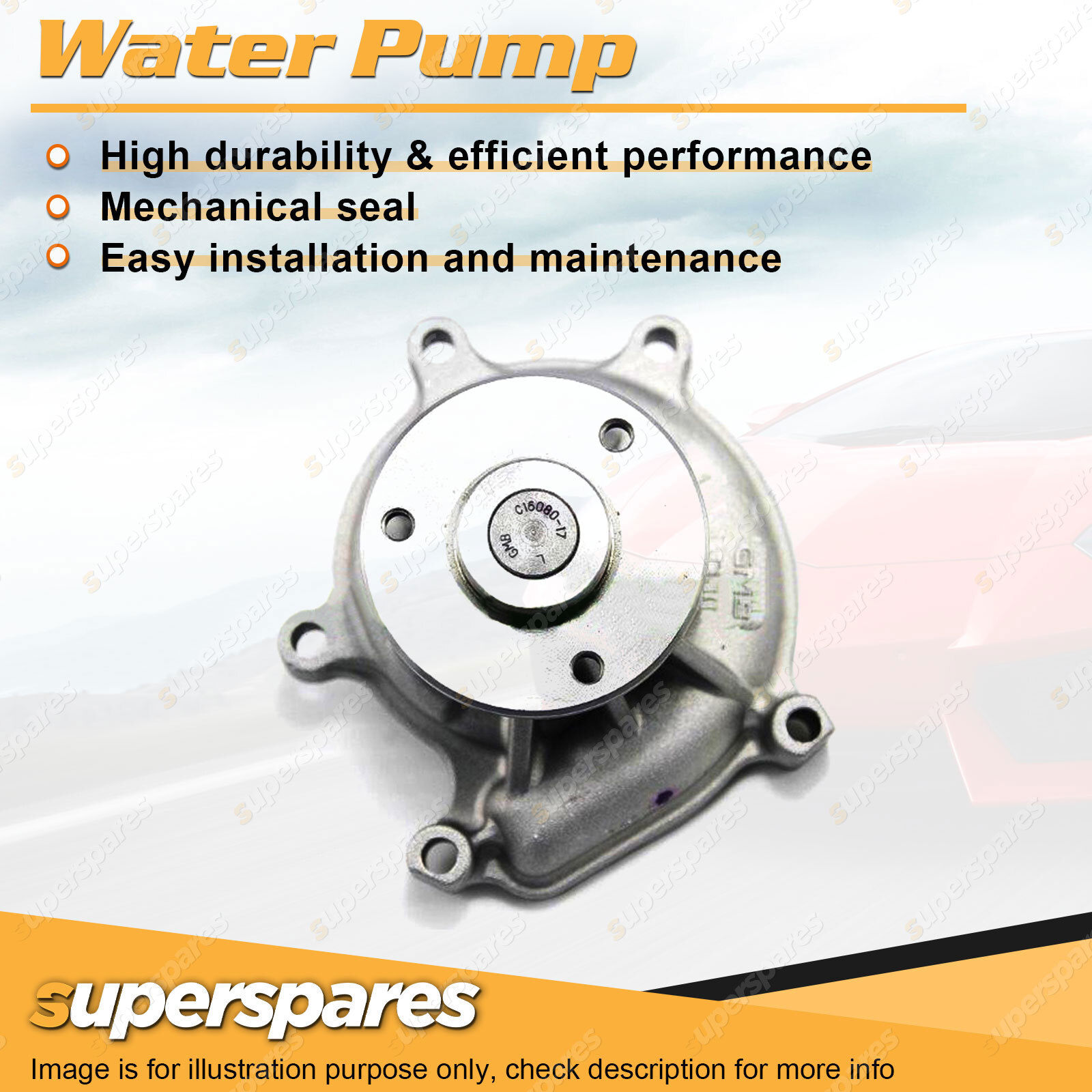 Water Pump for Daihatsu Sirion M101 Terios J102 YRV M201 1.3L DOHC 16V ...