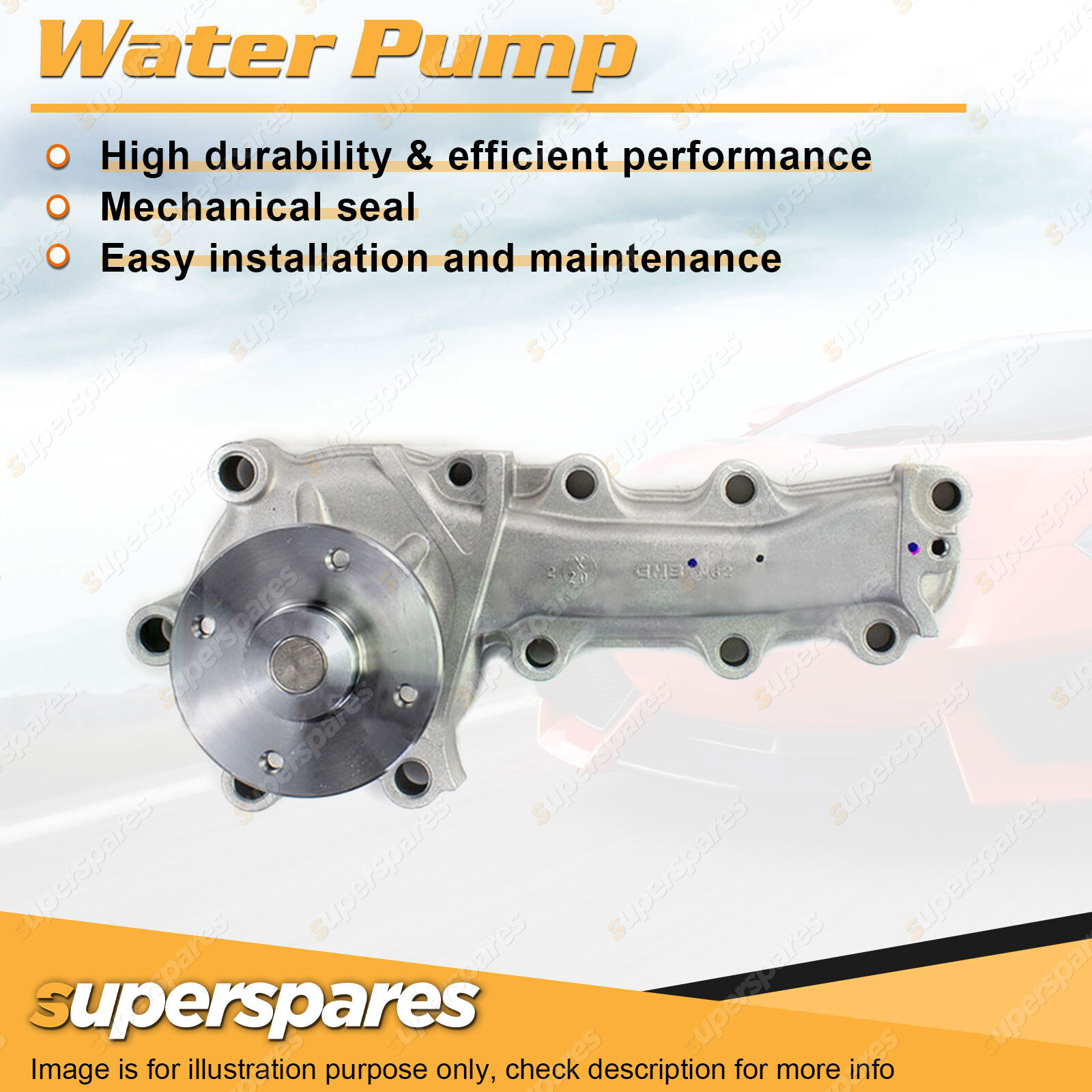 Water Pump for Nissan Skyline R32 R33 R34 WR31 2.6L 3.0L RB26DETT RB30 ...