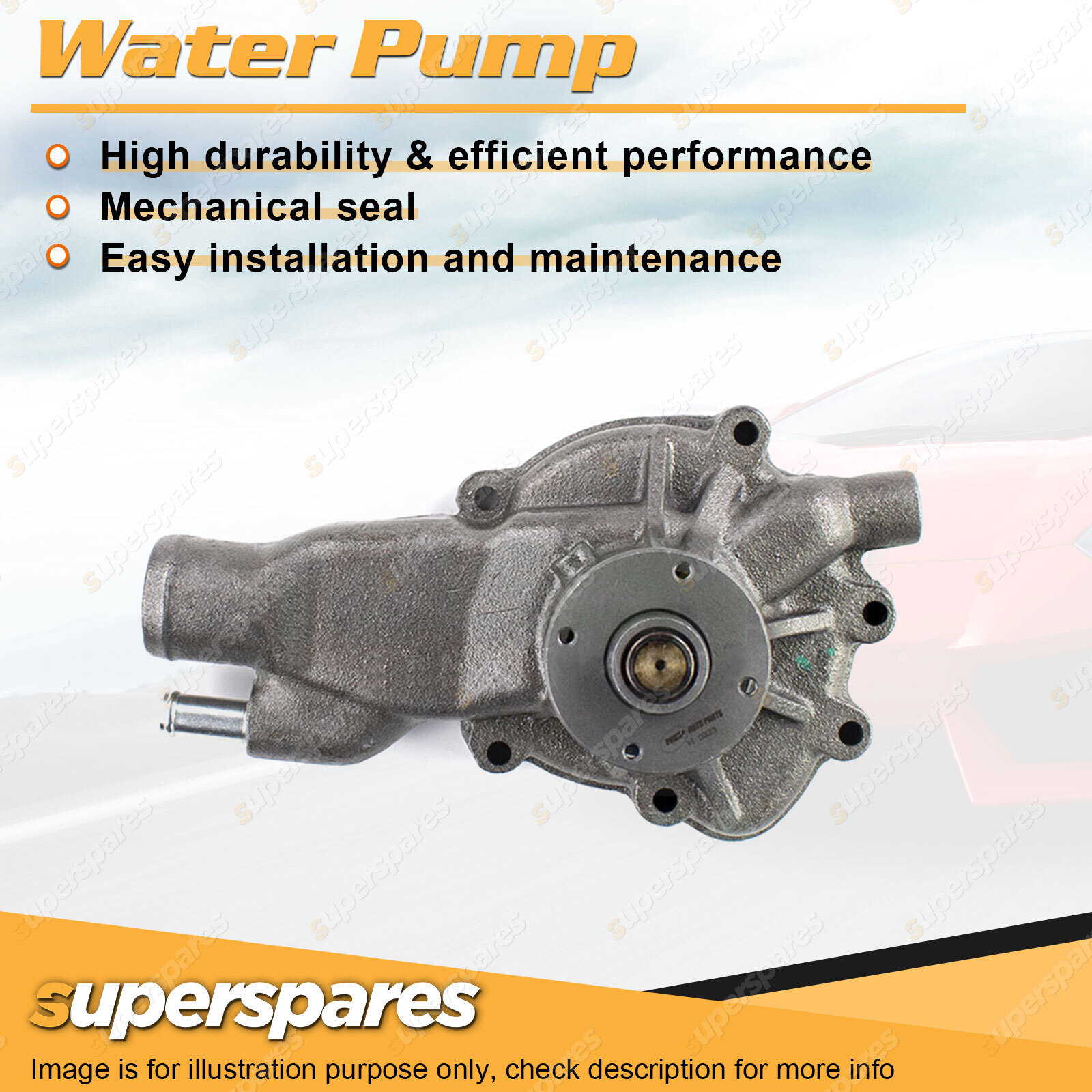 Water Pump for Nissan Cabstar H40 MGH40 3.3L ED33 I4 8V SOHC Diesel 81 ...