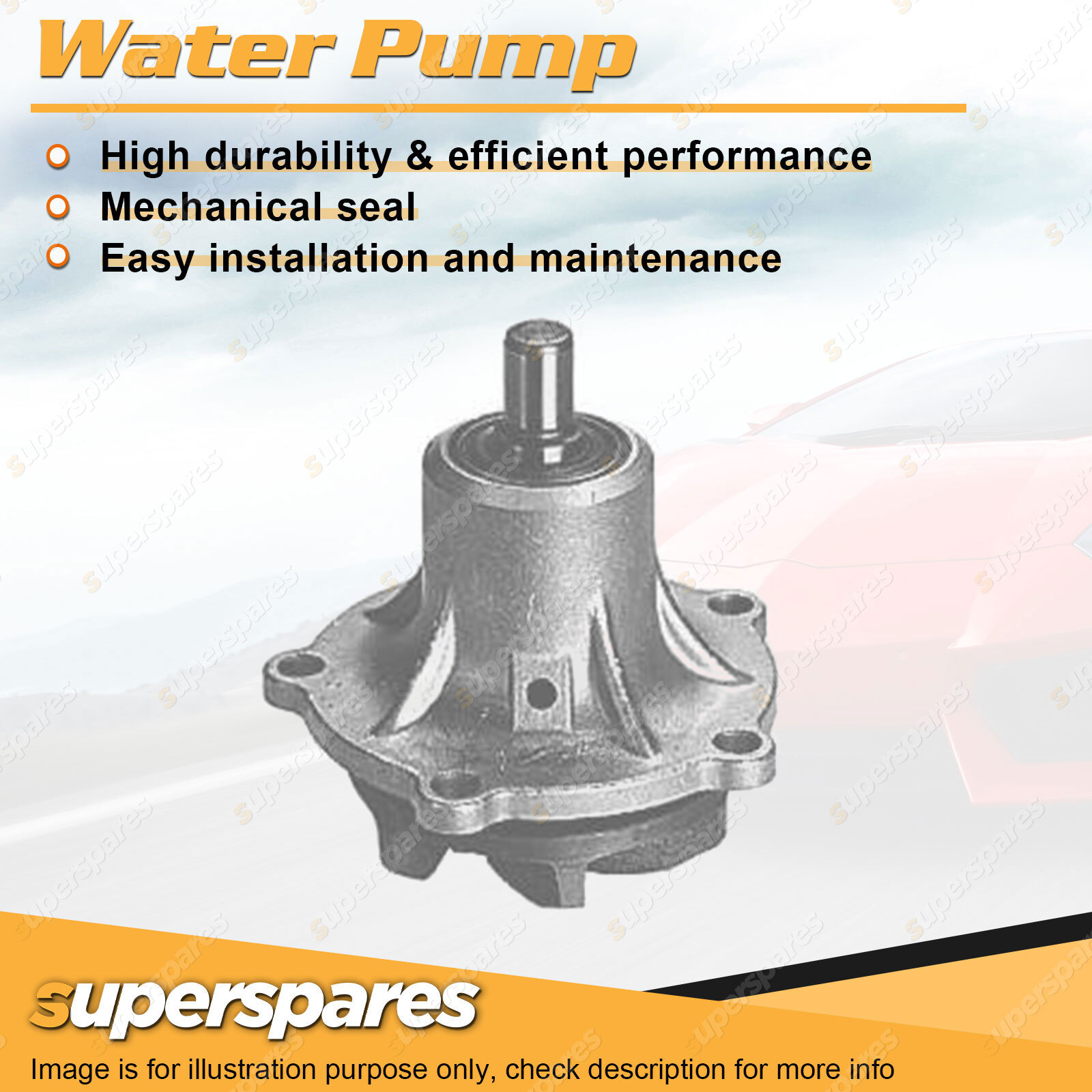 Water Pump for Toyota Corona MKII MX22 Crown RS40 RS46 MS55 MS57 MS53 2 ...