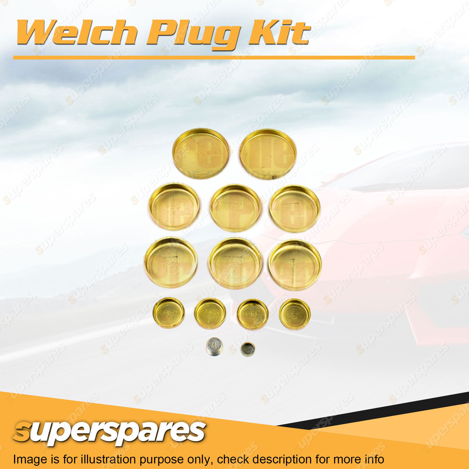 Welch Plug Kit for Ford Fairlane ZA ZB ZC ZD ZF ZG Fairmont XA XB XP XR ...