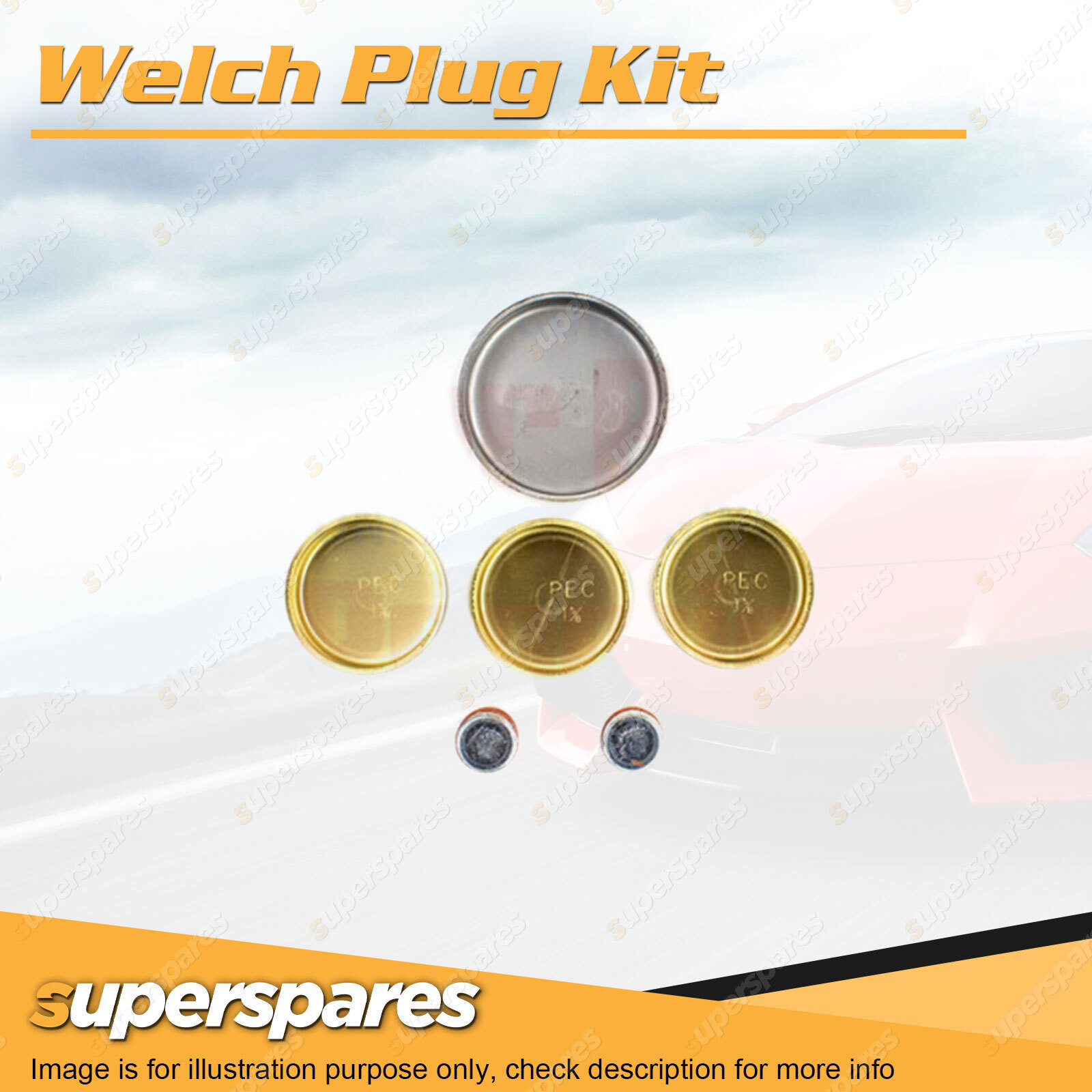 Welch Welsh Plug Kit for Dodge AT4 114 129 229 Challenger 3.7L 225 3 ...