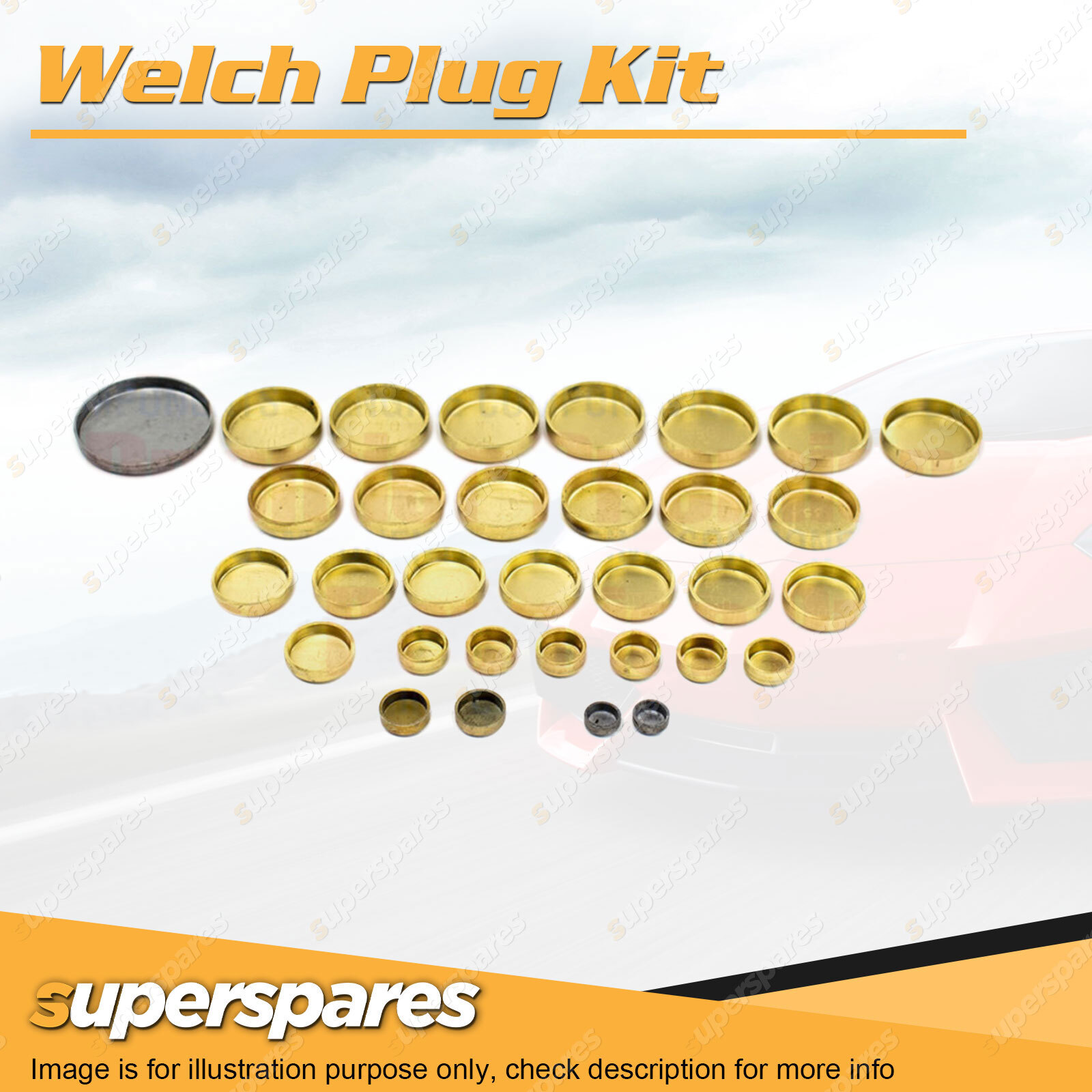 Welch Welsh Plug Kit for Nissan Patrol GU Y61 4.5L TB45E I6 12V OHV ...
