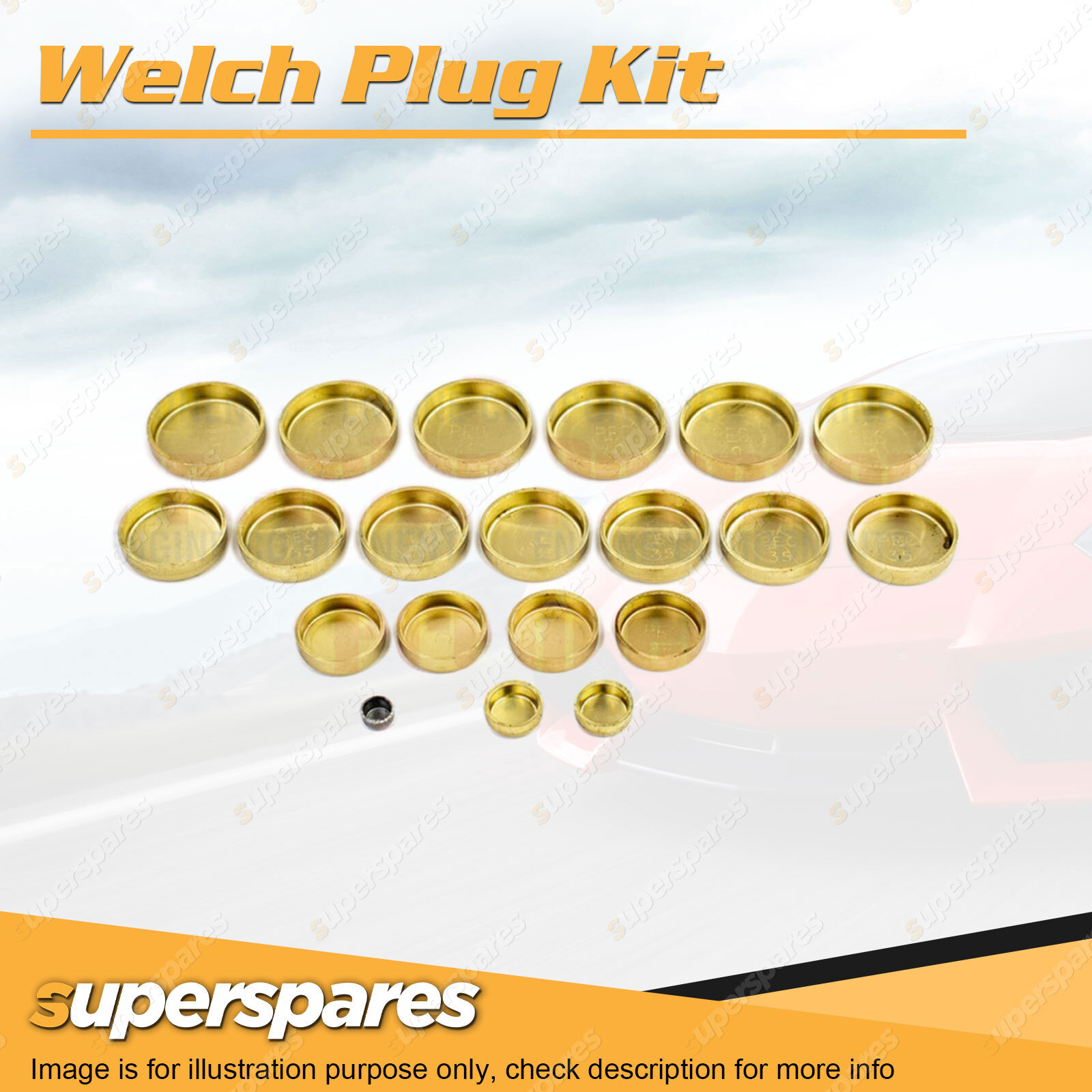 Welch Welsh Plug Kit for Nissan Patrol GU Y61 4.8L TB48DE I6 24V DOHC ...