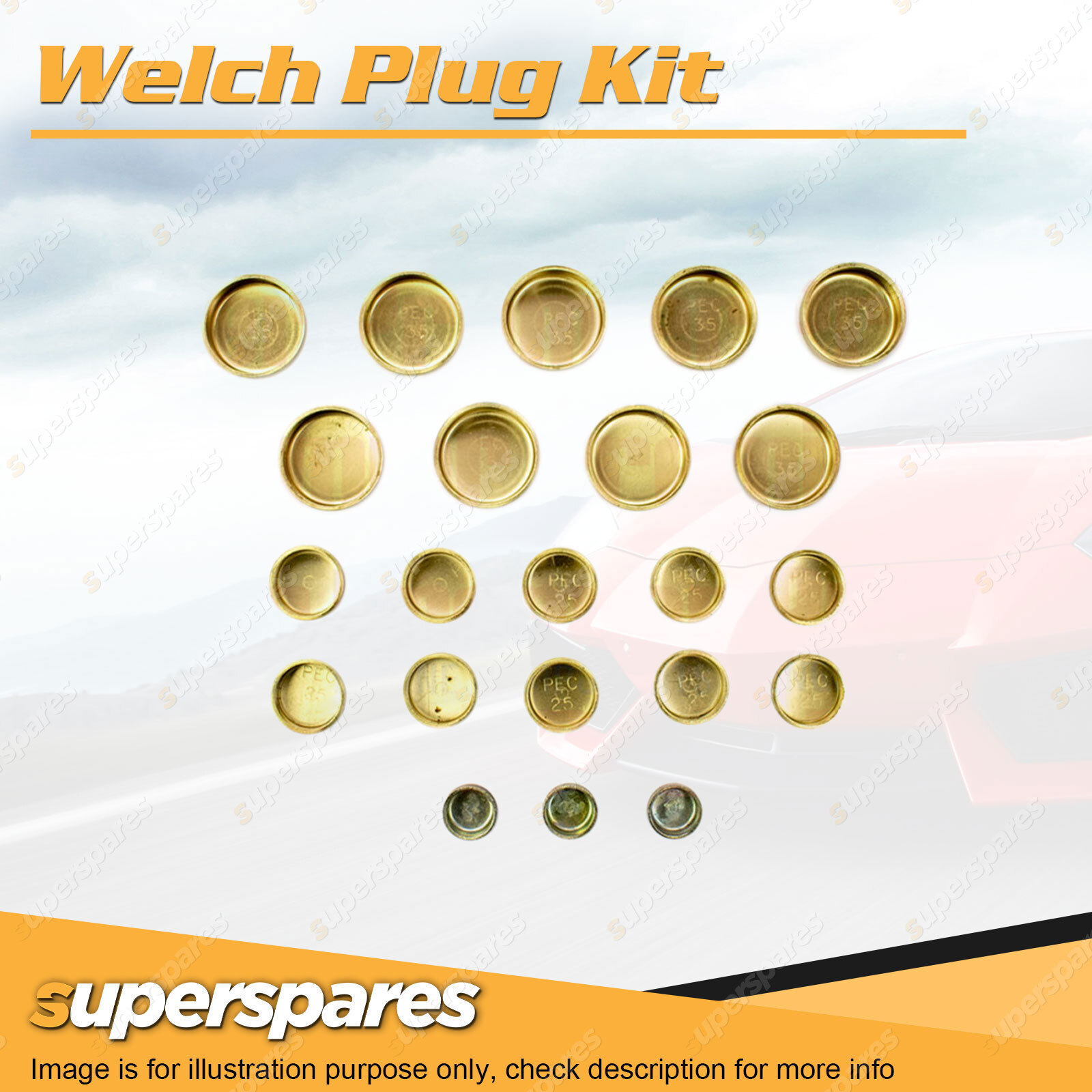 Welch Welsh Plug Kit for Toyota HiAce Commuter GDH Coaster Granvia ...