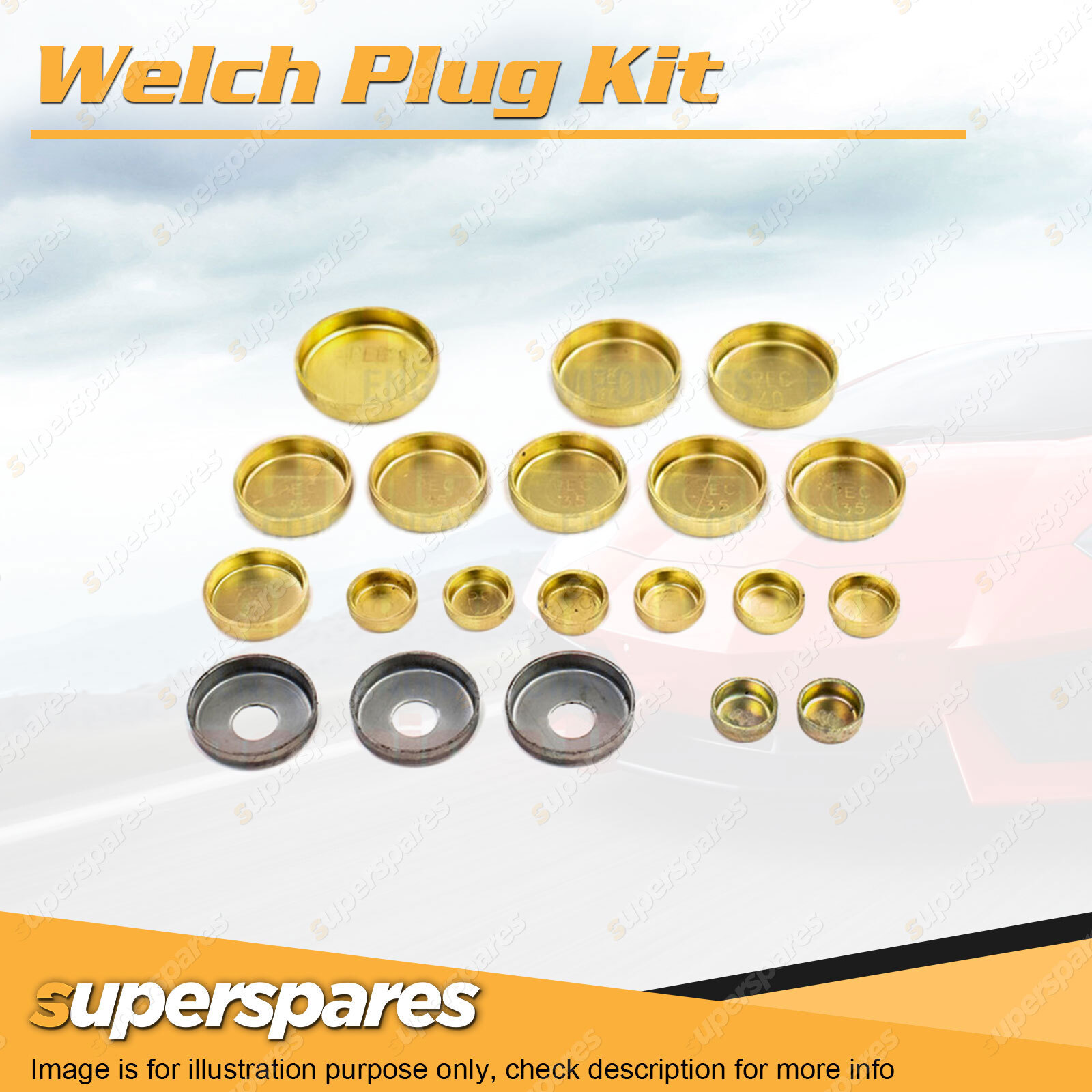 Welch Welsh Plug Kit for Toyota HiAce Commuter Regius Ace KDH 2.5L 3.0L ...