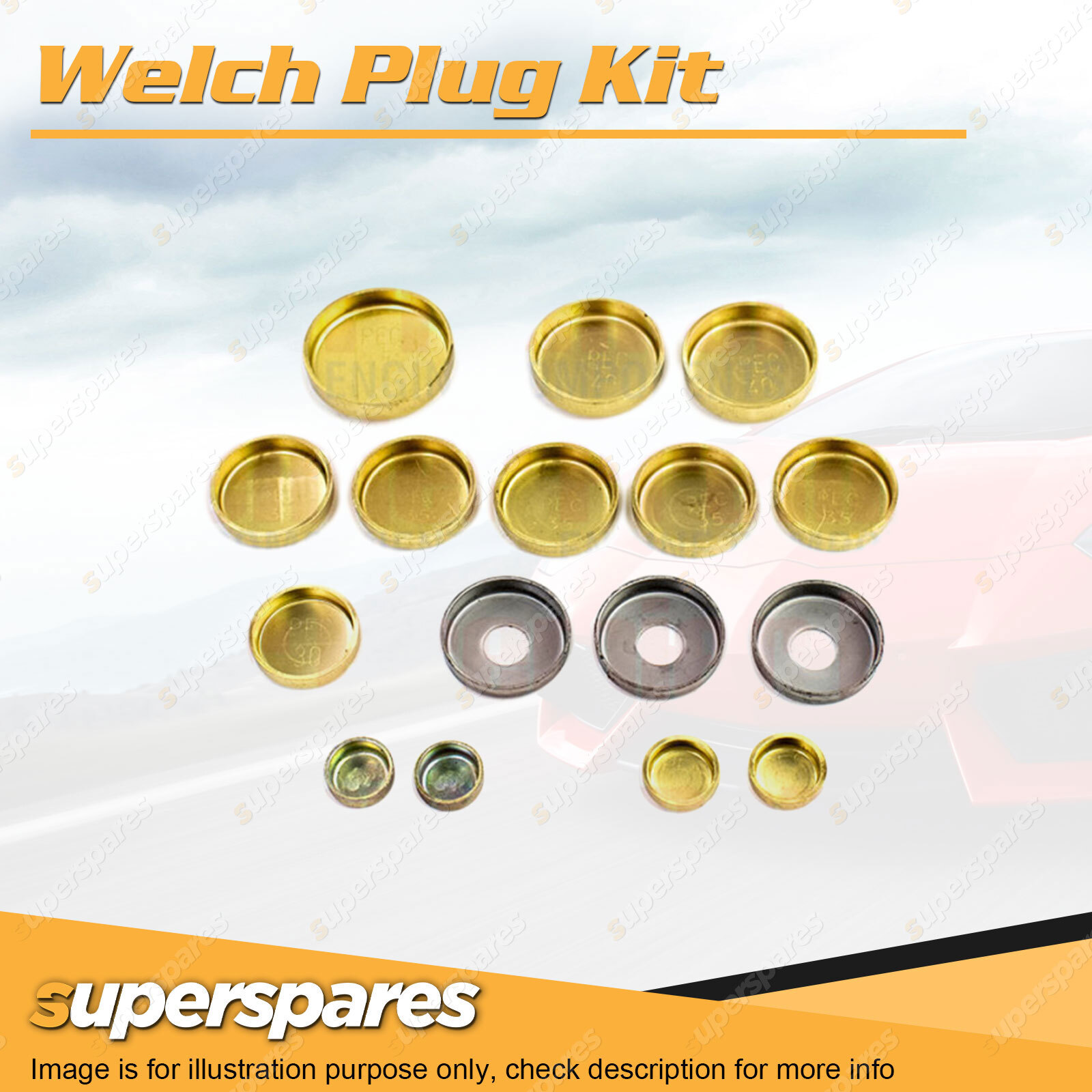 Welch Welsh Plug Kit for Toyota Hilux KZN165R Prado KZJ 71R 90R 95R ...
