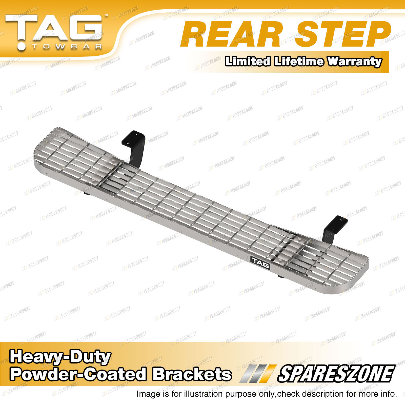 TAG Galvanised Rear Step Kit for Hyundai iLoad TQ 2.4L 2.5L D4CB G4KC ...