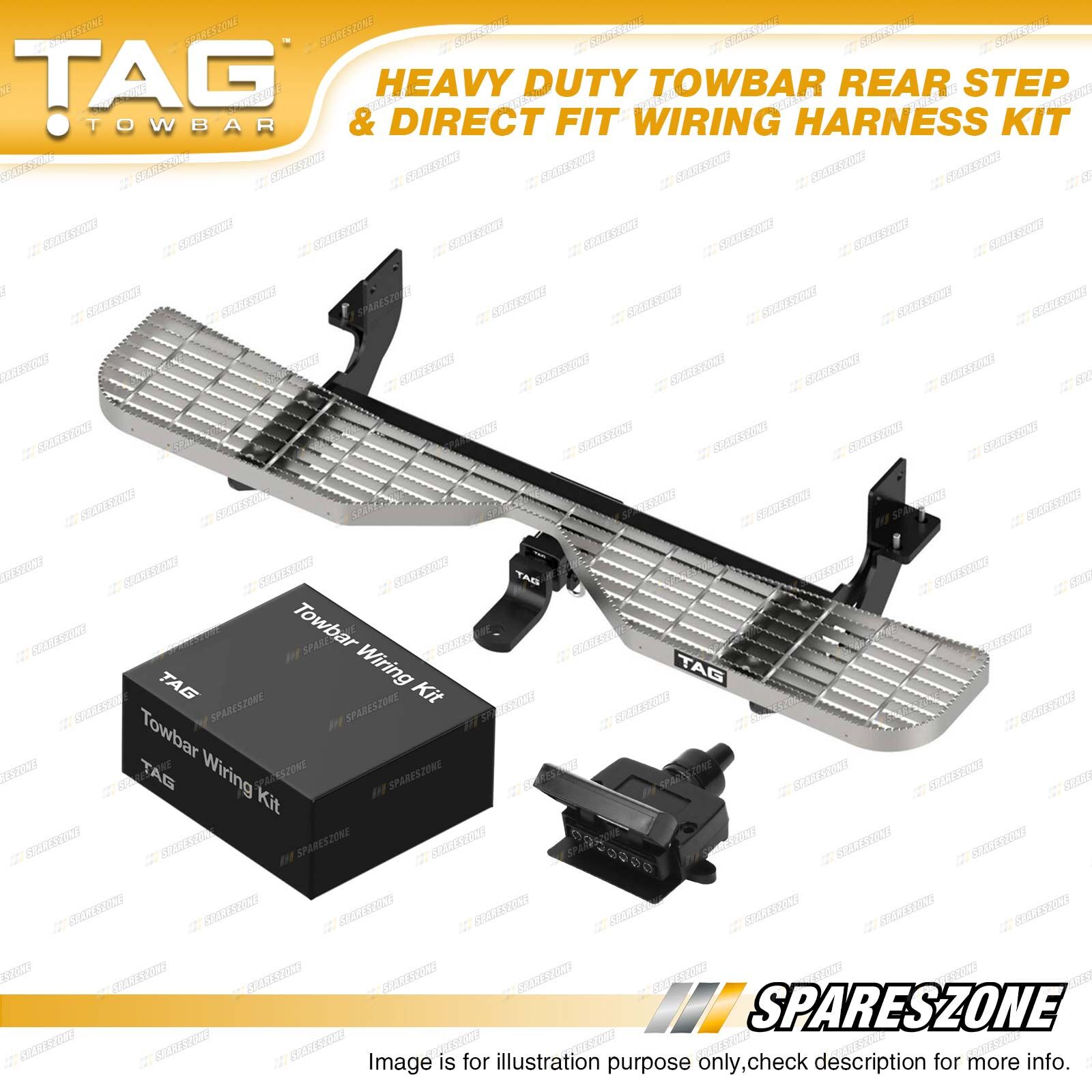 TAG Rear Step & Towbar Kit for Toyota HiAce Commuter GDH 300R 320R 322R ...