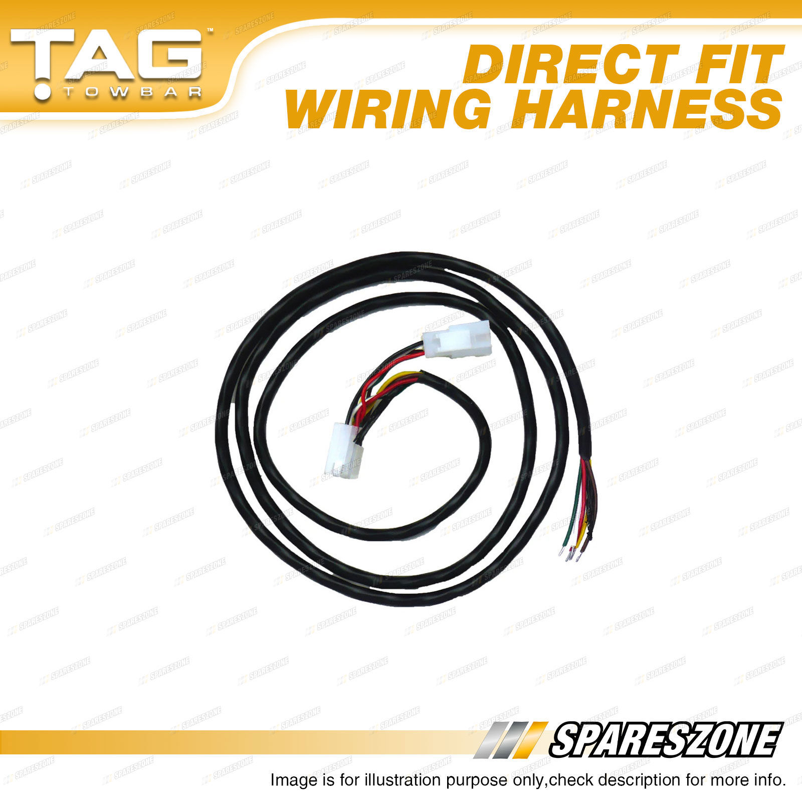 TAG Towbar Wiring Direct Fit for Holden Commodore VG VN VP VR VS Wagon ...