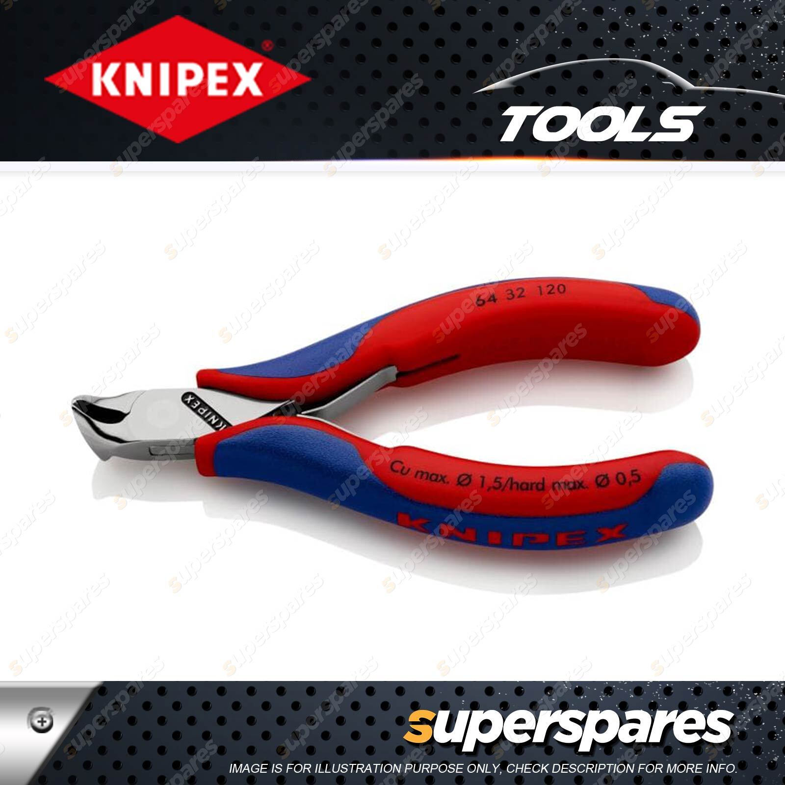 Knipex Electronics End Cutting Nipper - Length 120mm Short Head with ...