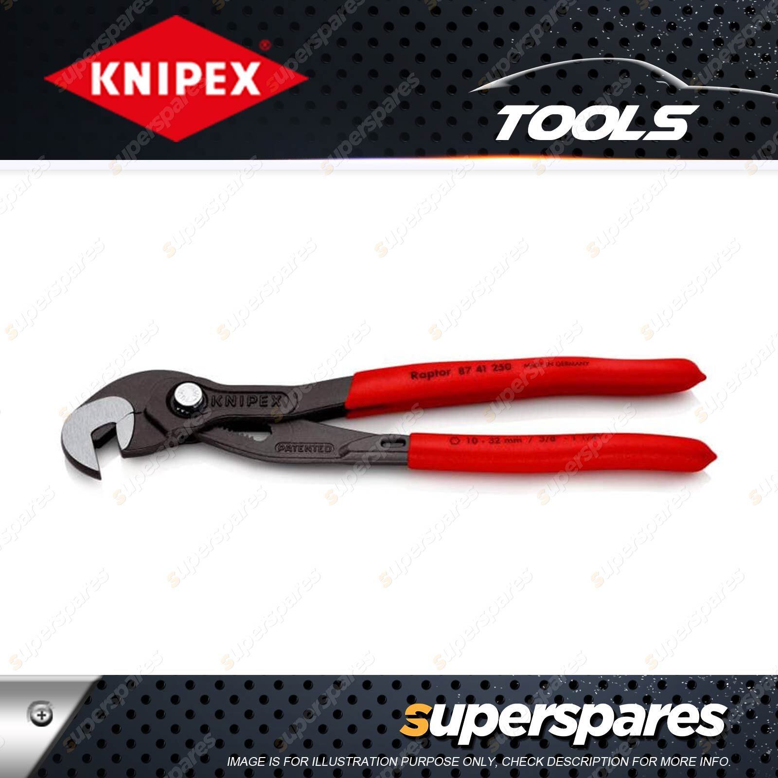 Knipex Multiple Slip Joint Spanner - 250mm for Metric & Imperial Nuts ...