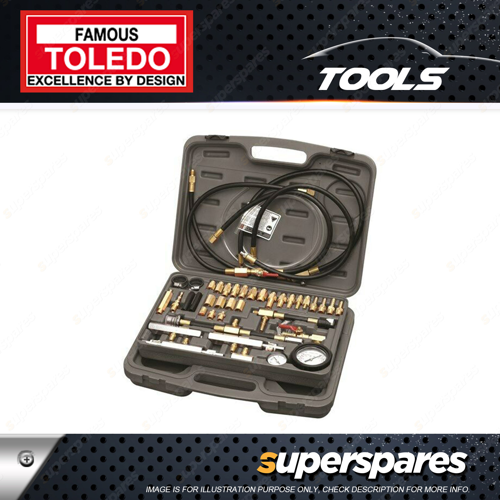 Toledo Fuel Pressure Tester Kit - Master Fuel Injection with double ...