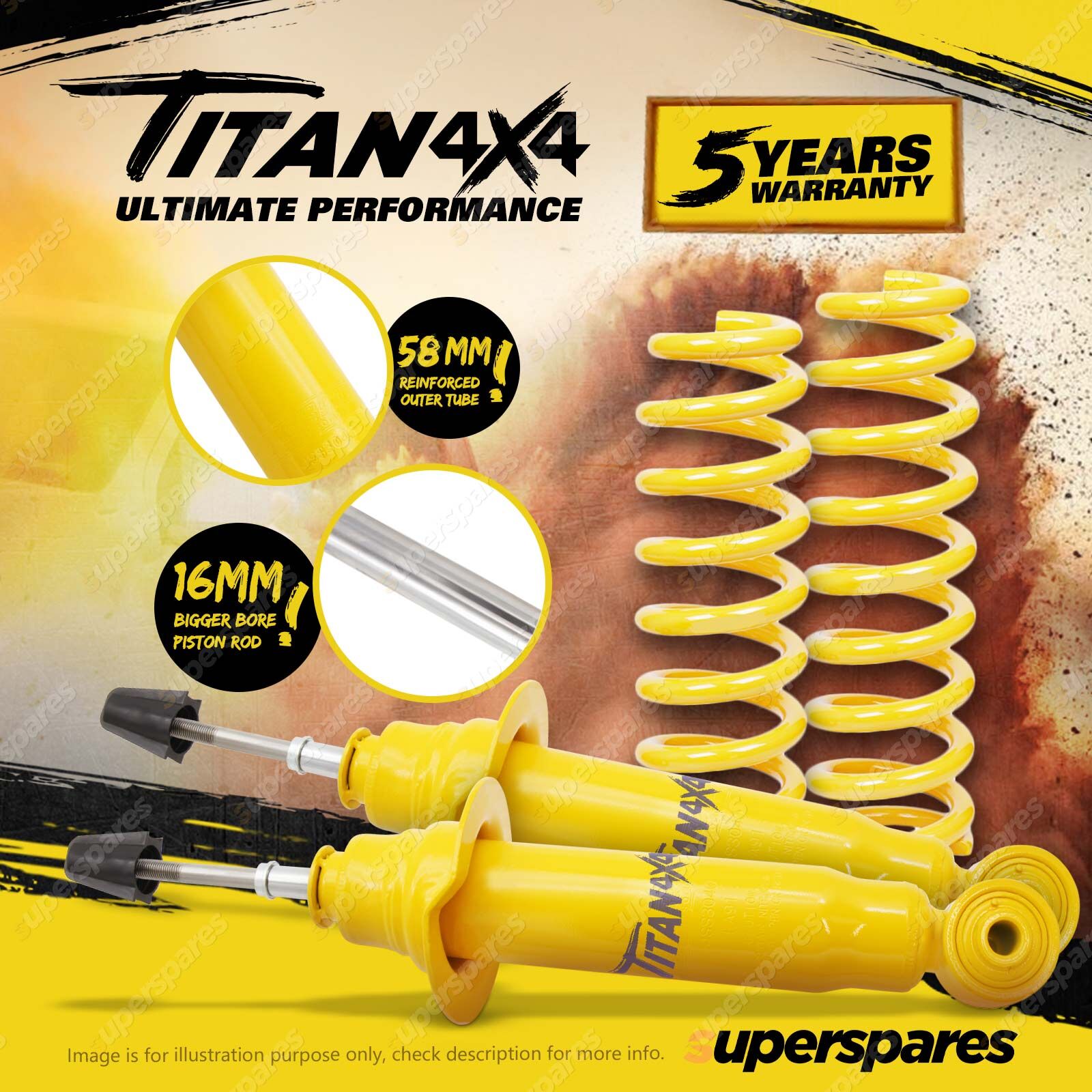 Front Titan 4X4 Spring Seat Shocks Raised Springs for Ford Territory SX ...