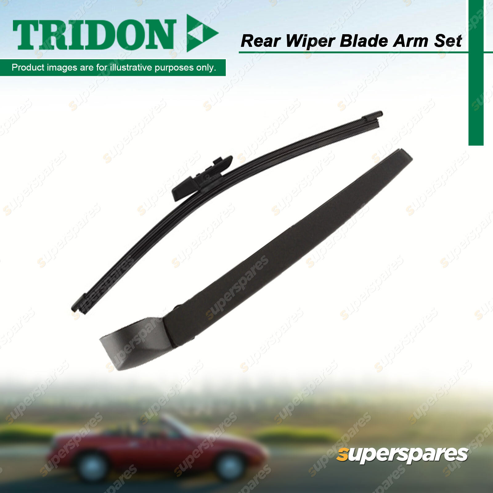 Tridon Rear Wiper Blade Arm Set for Volkswagen Golf VII 110 TDI 90 TSI ...