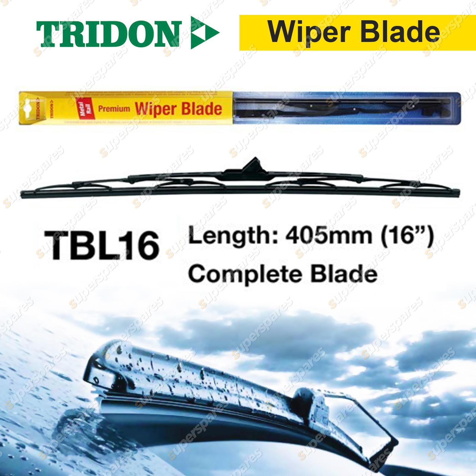 Tridon Passenger Complete Wiper Blade 16" for Alfa Romeo 147 01/2001-10 ...