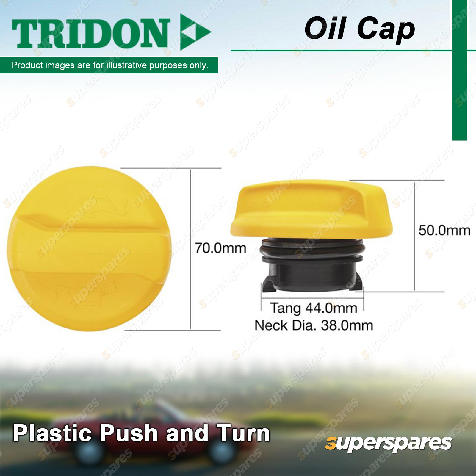 Tridon Oil Cap for Holden Astra Barina XC Captiva CG Cruze JG Epica EP ...