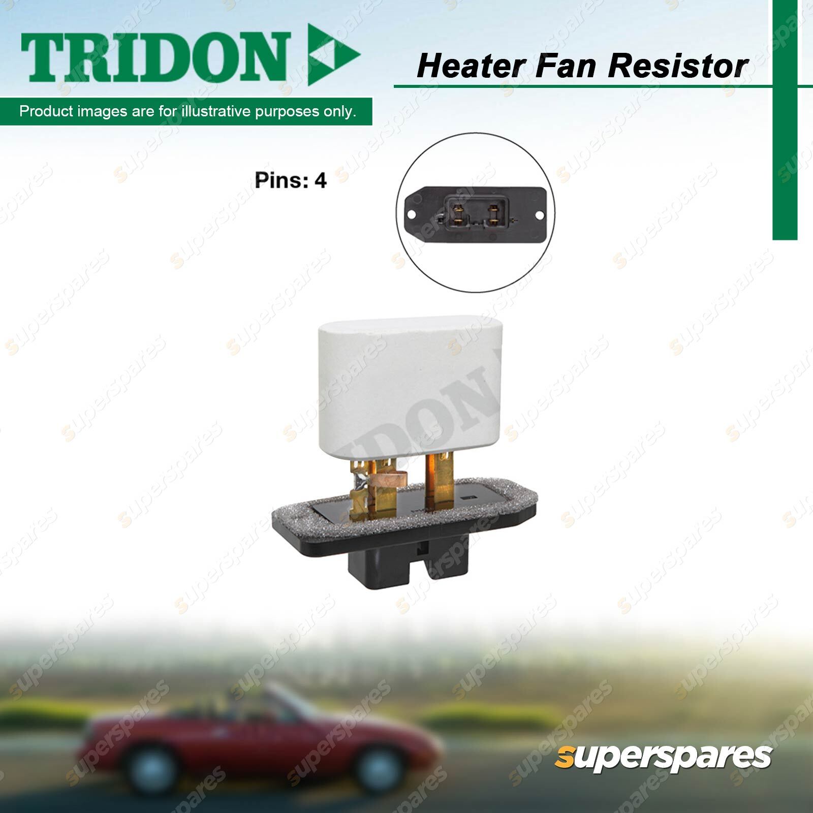 Tridon Heater Fan Resistor for Toyota Tarago ACR30W ACR30 2.4L 115 ...