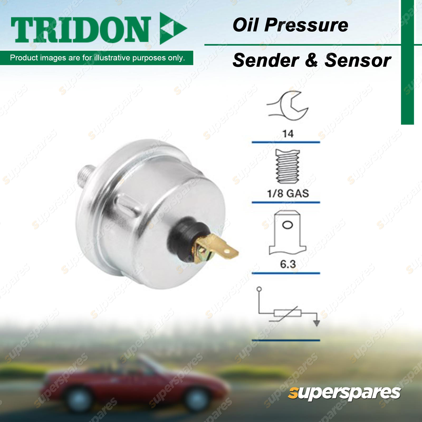 Tridon Oil Pressure Gauge Sensor for Toyota Celica Corona Avante Corona ...