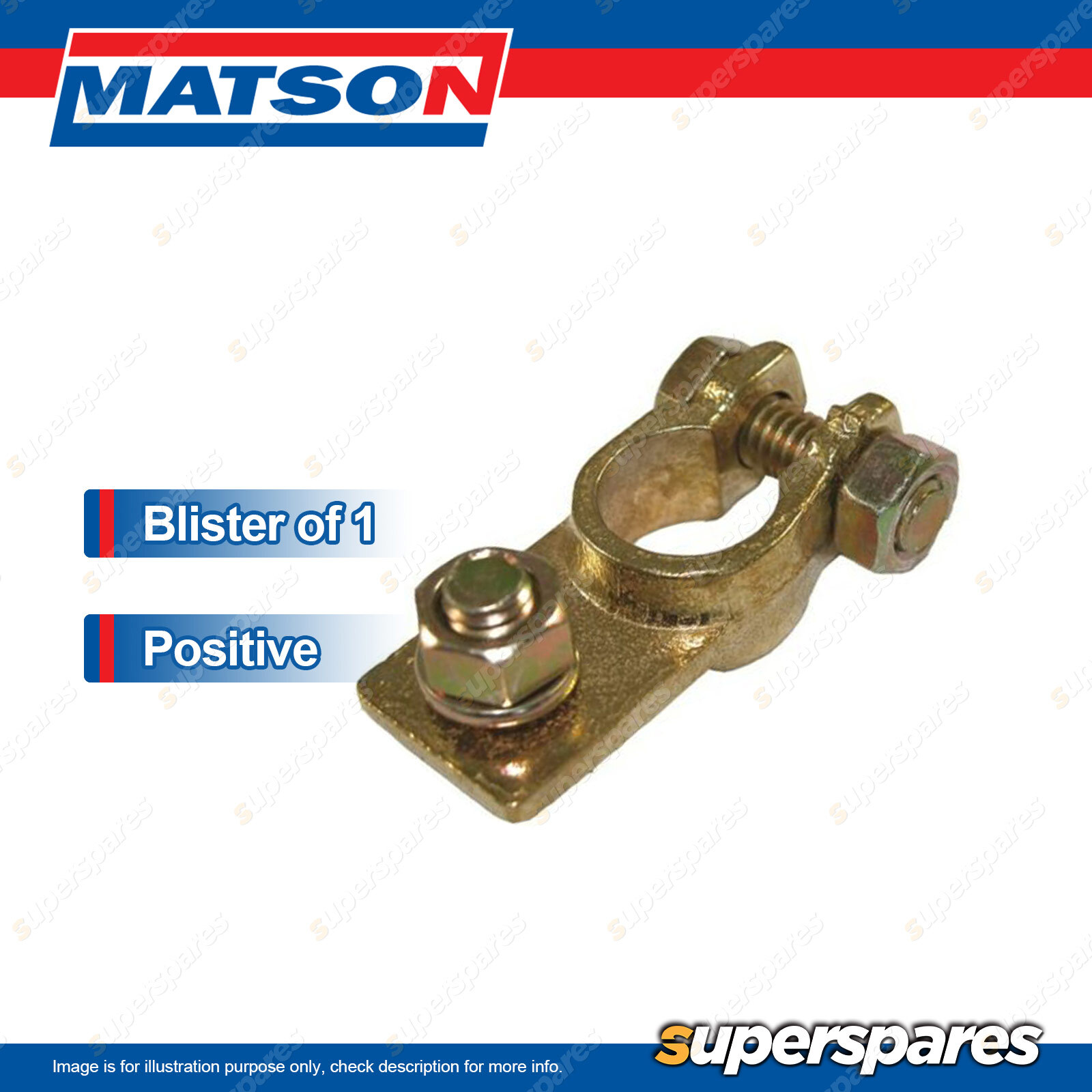 Matson Positive Battery Terminal Connector - 8mm stud cable to 70mm2 ...