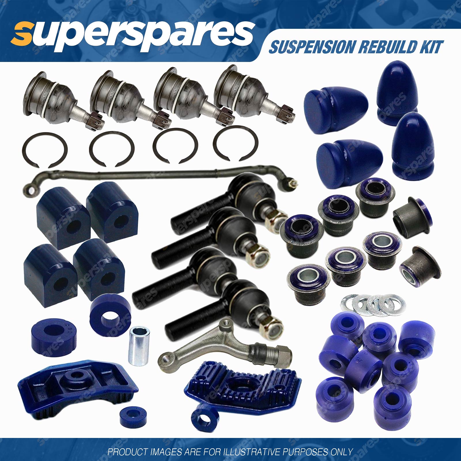 Front SuperPro Suspension Rebuild Kit for Holden HK HT early HG 68-71 ...