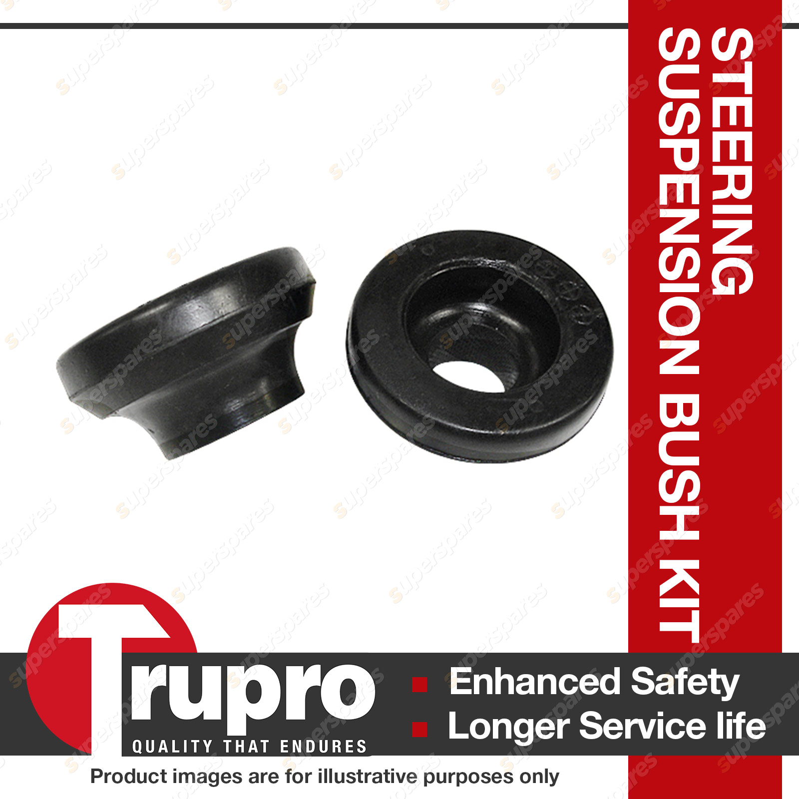Trupro F Strut Rod-Chassis Front Bush Kit For Ford Falcon Fairmont XD ...