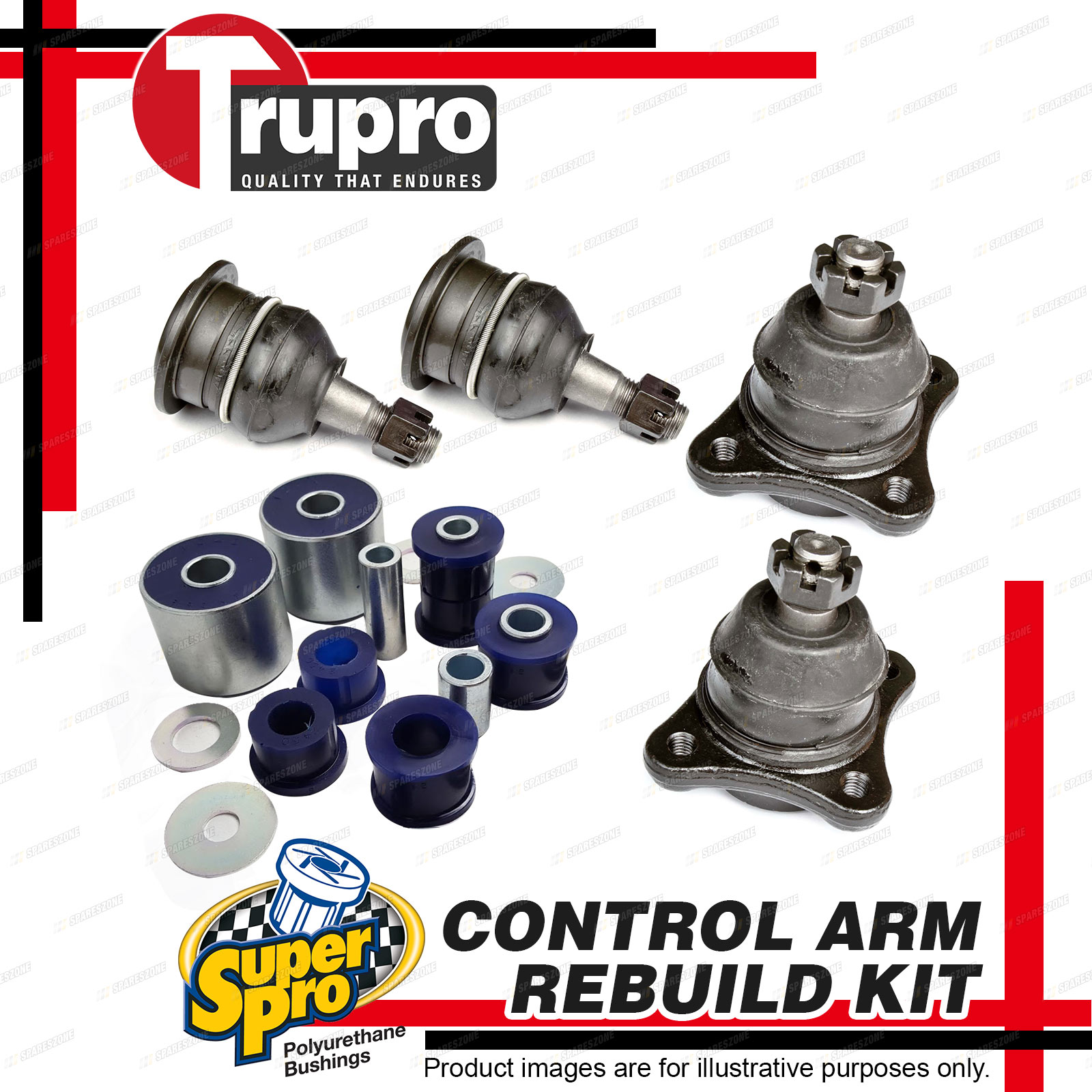 Ball Joint Bush Control Arm Rebuild Kit for TOYOTA 4 RUNNER IFS YN63 ...