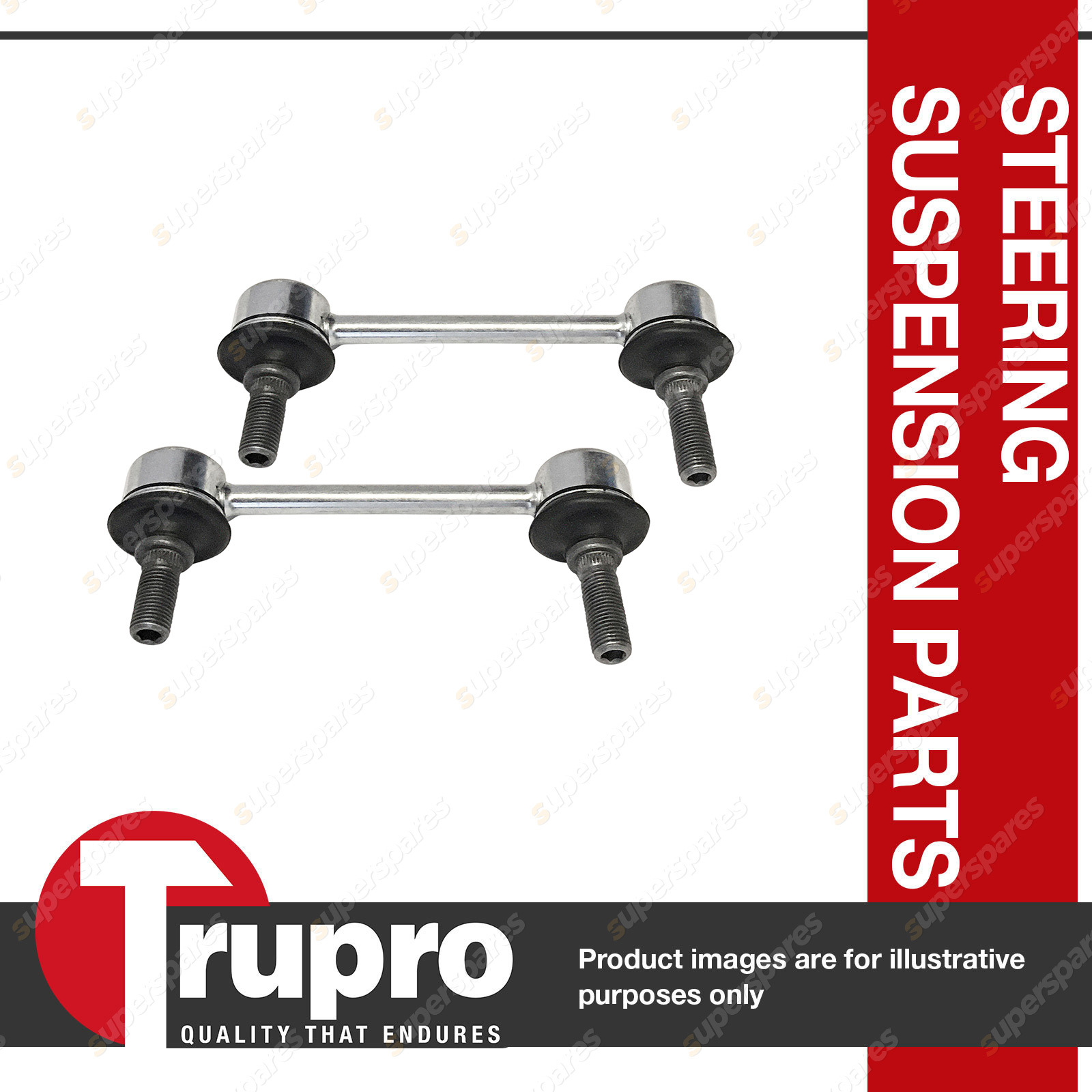 Pair Trupro Rear Sway Bar Links for Haval H9 2.0L GW4C20 Petrol 15-On