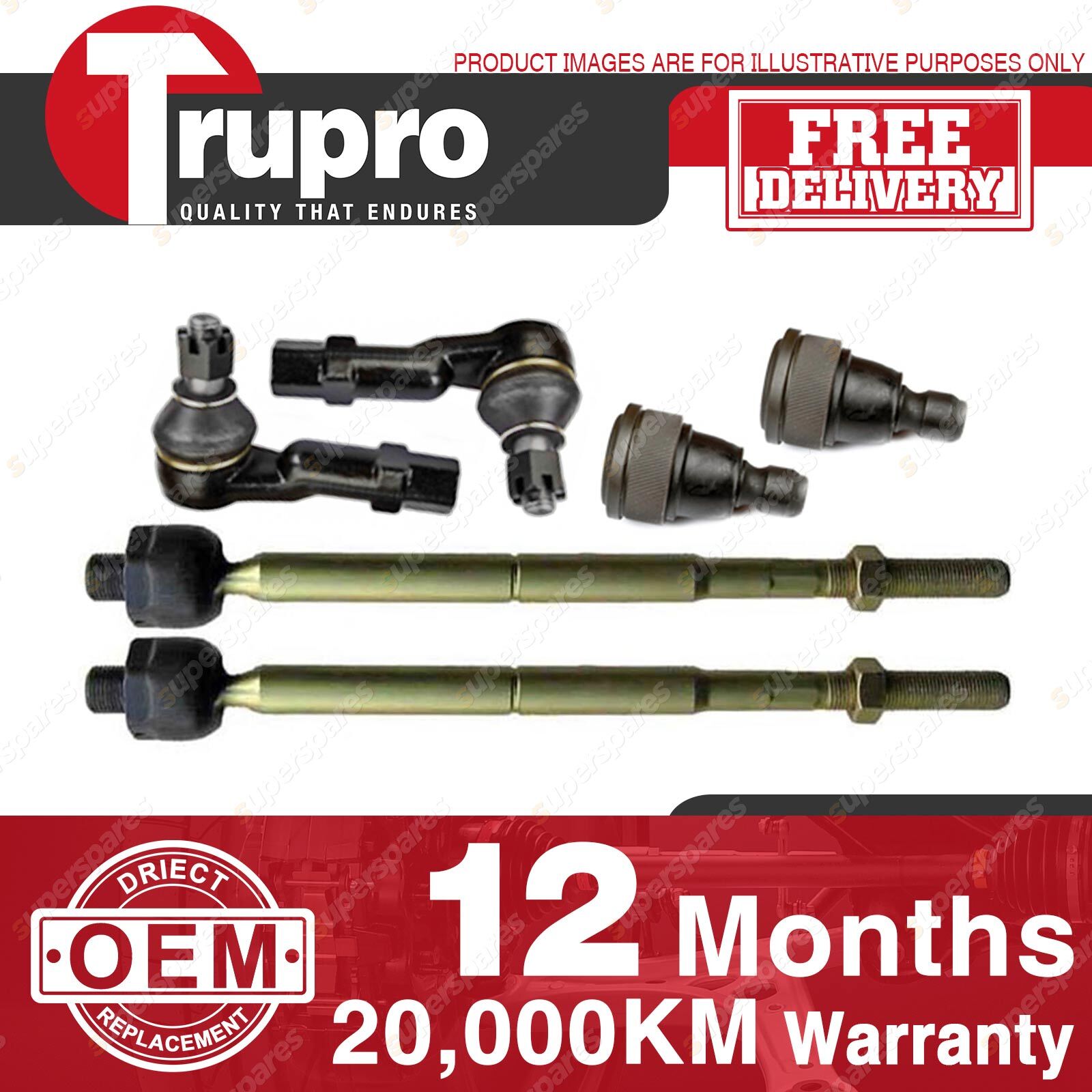 Trupro Rebuild Kit for MAZDA MX6 GC, GD 2.2LT TURBO 2WS & 4WS 87-91