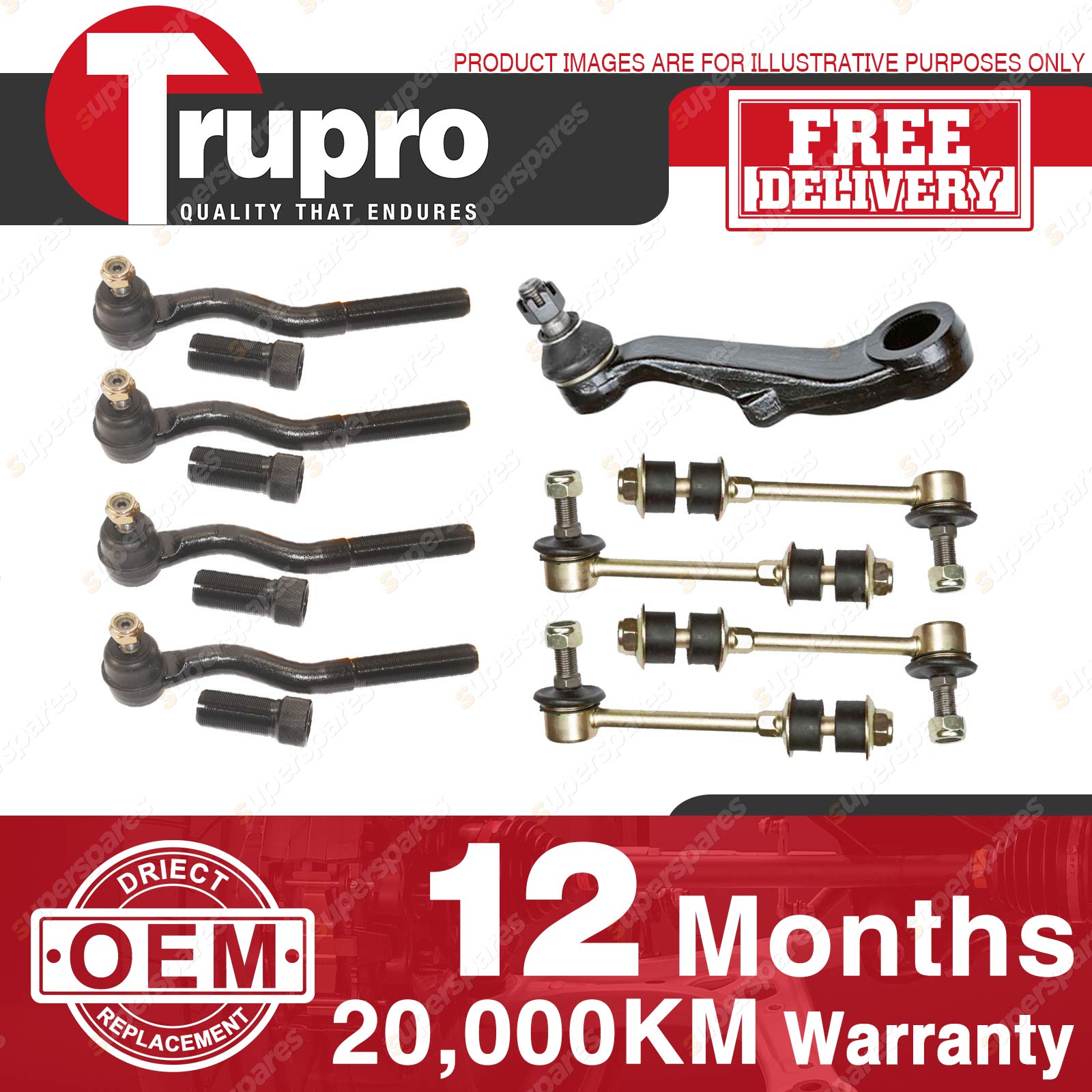 Trupro Rebuild Kit for TOYOTA COMMERCIAL LANDCRUISER 6CYL FJ80 HZJ81 ...