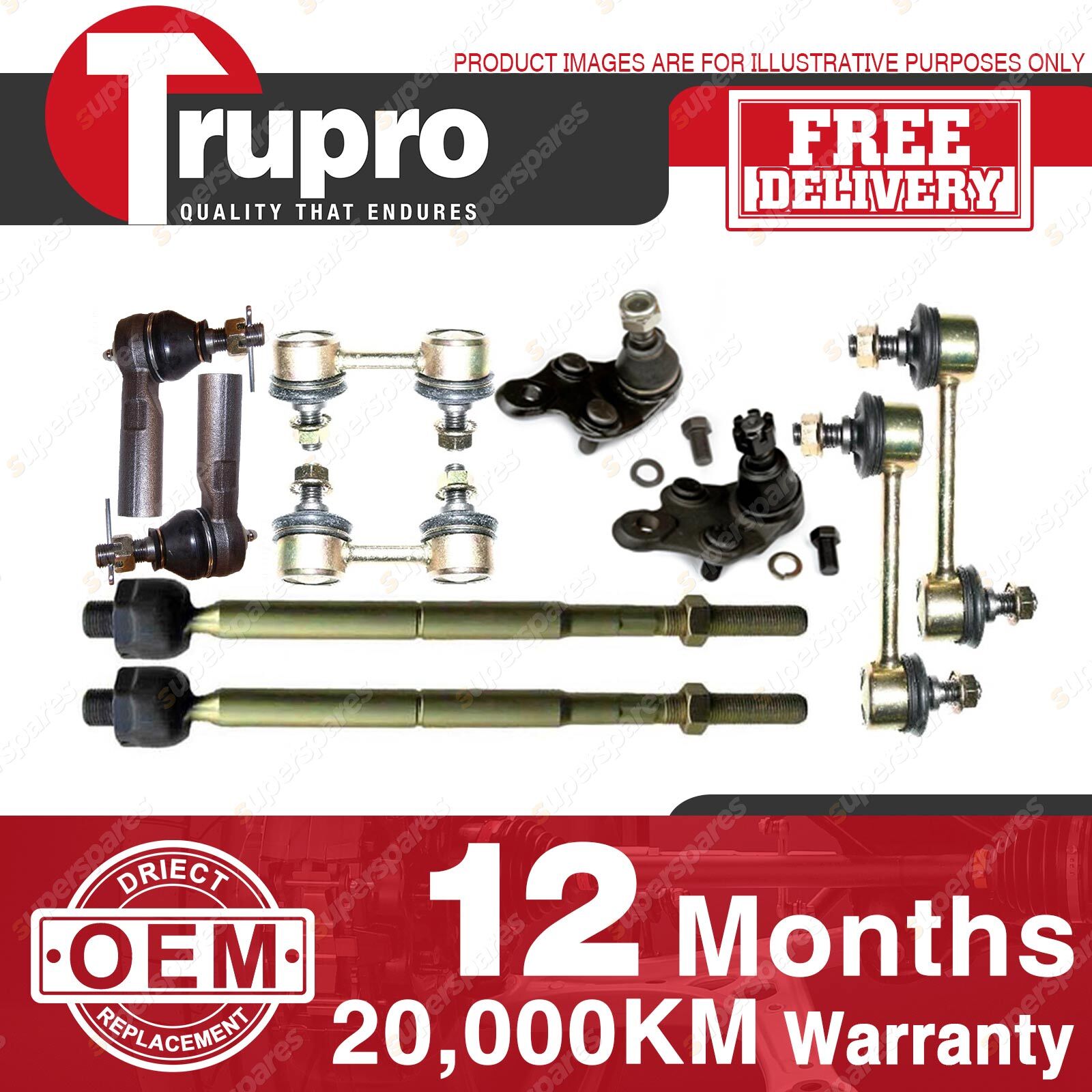 Trupro Rebuild Kit for TOYOTA COROLLA AE90, AE92 4WD POWER STEER 89-94
