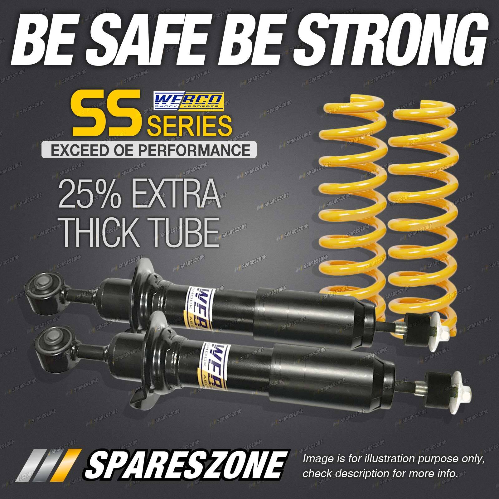 Front Webco Shocks Raised 100-250KG King Springs for Ford Ranger Next ...