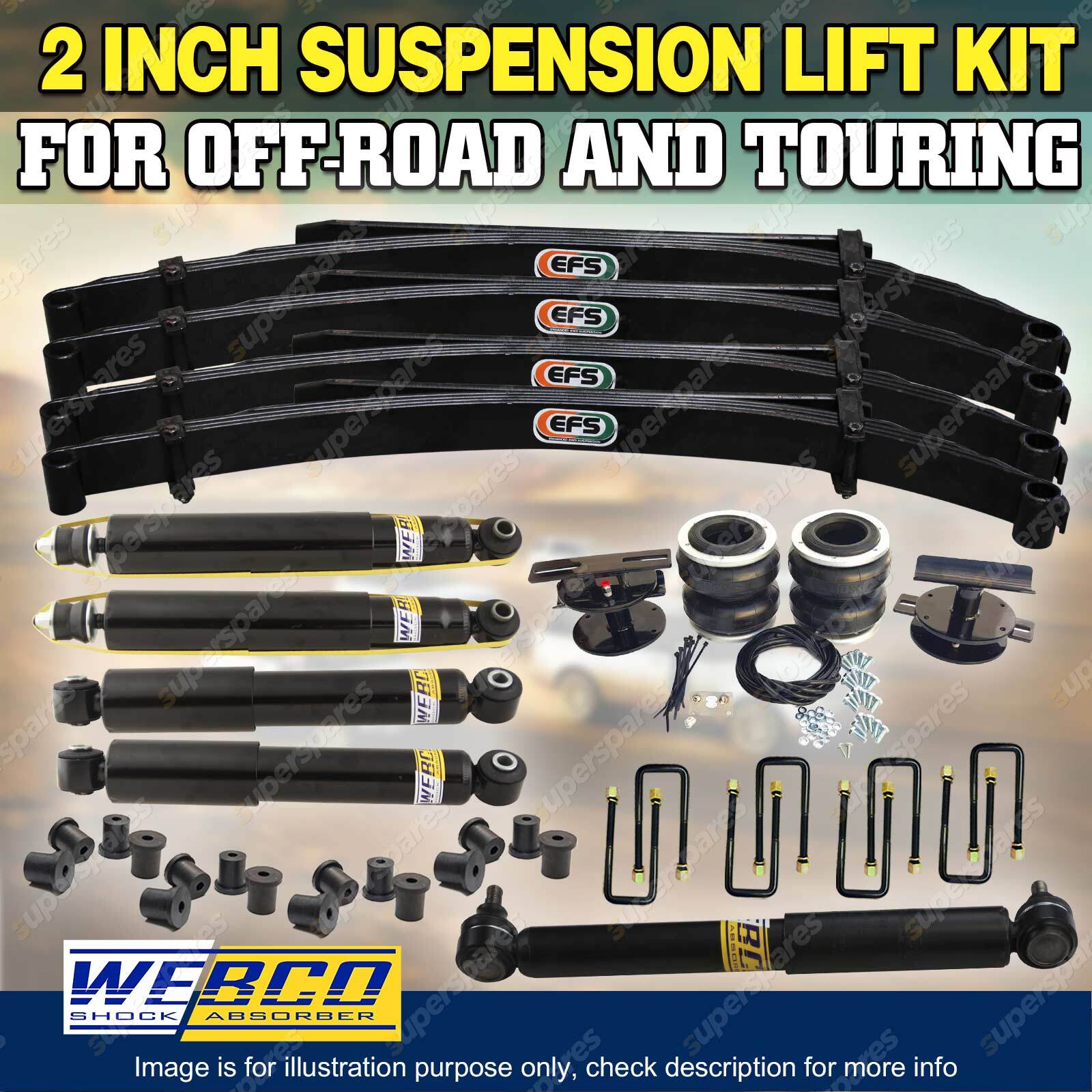 50mm Webco EFS Leaf Suspension Lift Kit Air Bag for Toyota Landcruiser ...