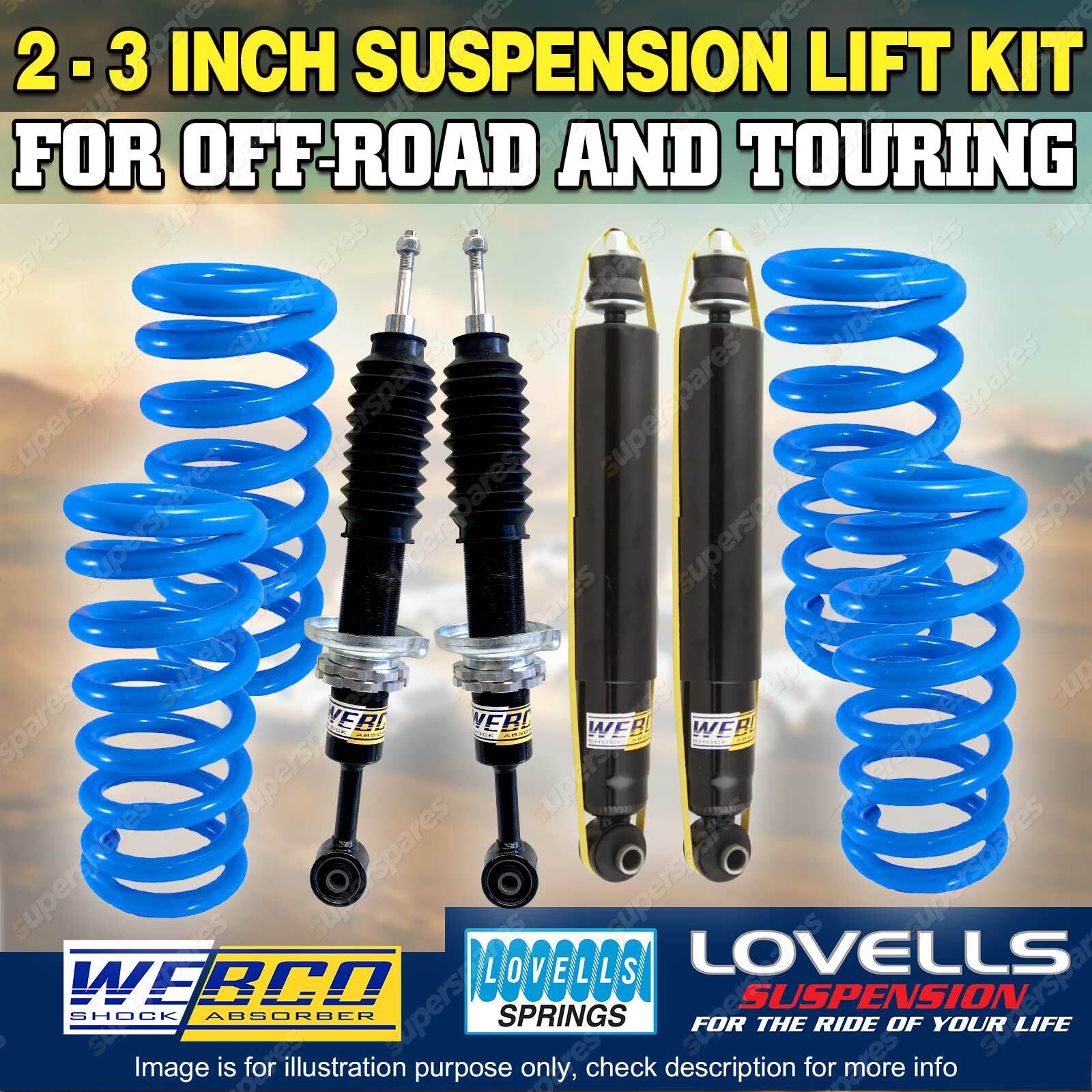 2-3 Inch Adjustable Lovells Suspension Lift Kit for Nissan Pathfinder ...