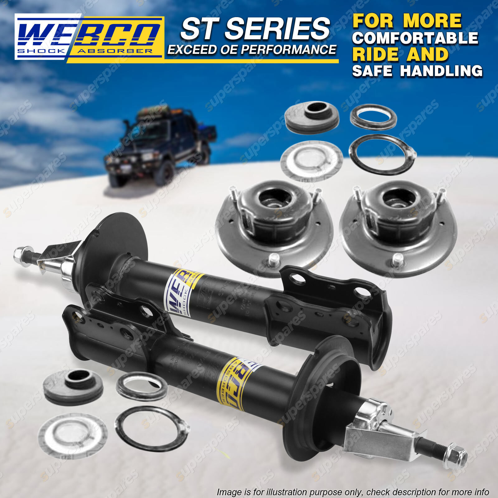 Front Shock Absorbers Strut Mount Bearing Kit for TOYOTA CAMRY SDV10 ...