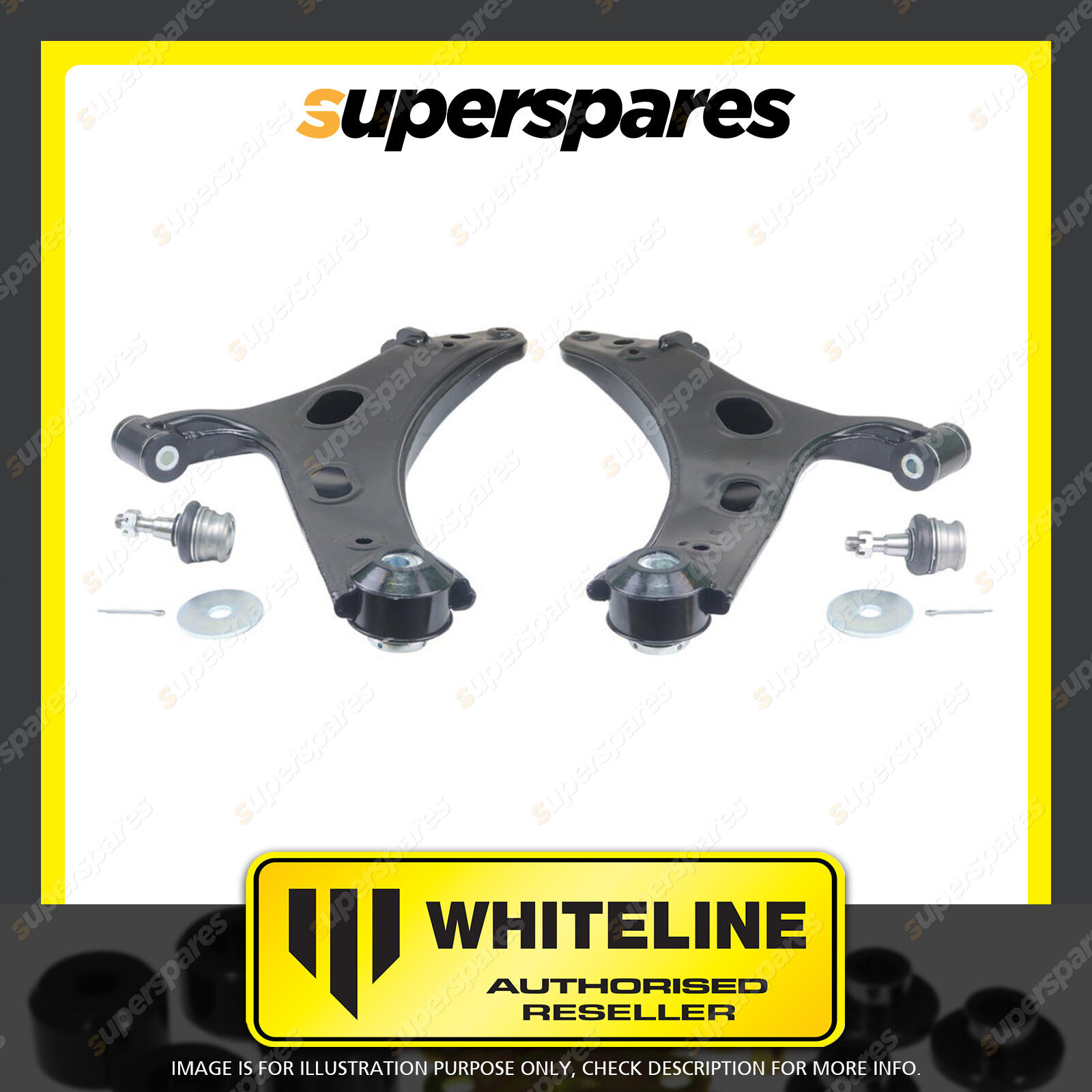 Whiteline Front Lower Control Arm - Arm Assembly for Subaru Forester SJ ...