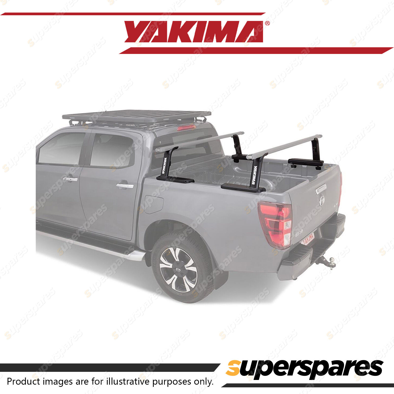 Yakima OutPost HD Mid Height Heavy Duty Truck Bed Rack Aluminium ...
